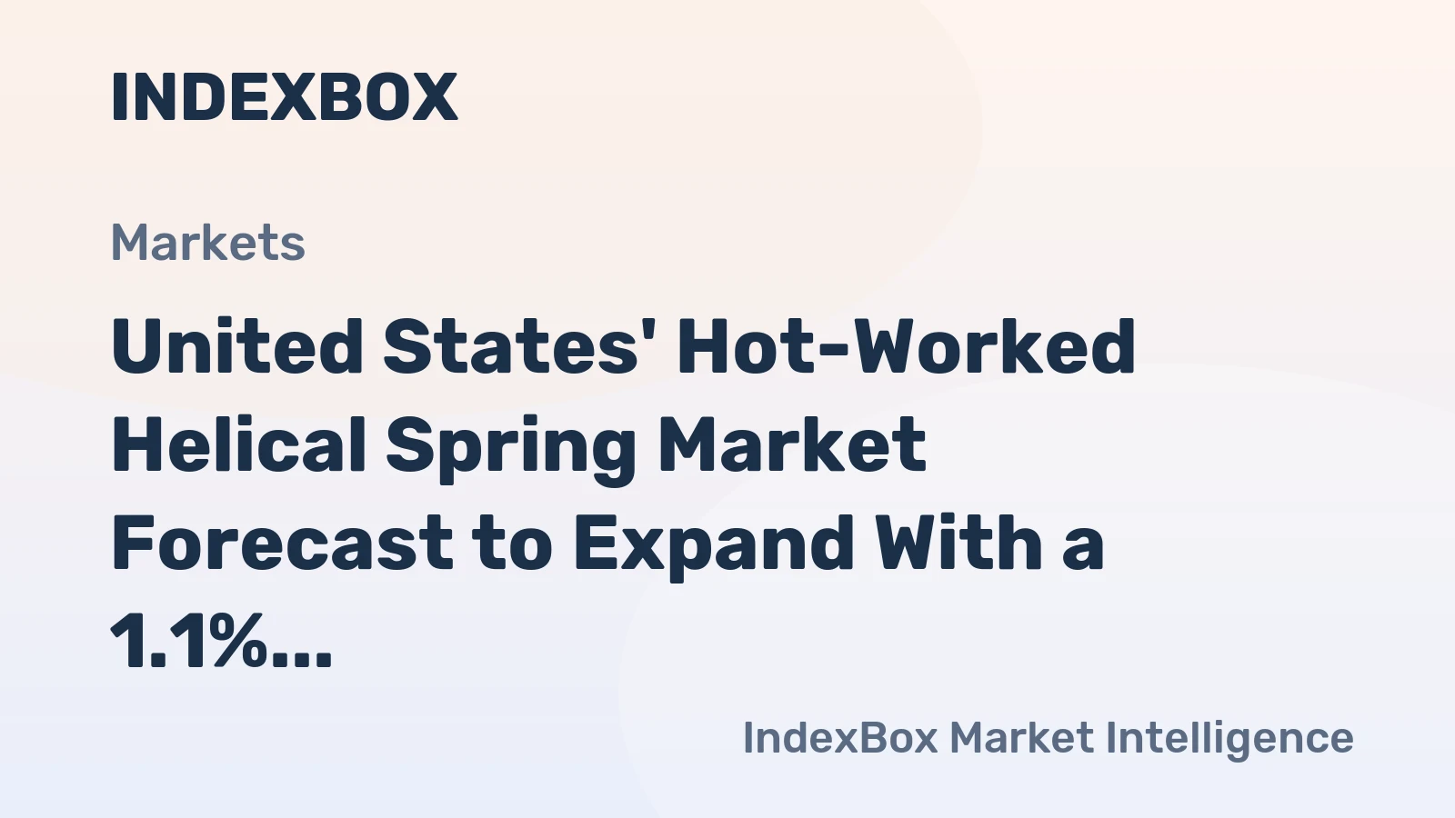 United States' Hot-Worked Helical Spring Market Forecast to Expand With a 1.1% CAGR in Value Through 2035