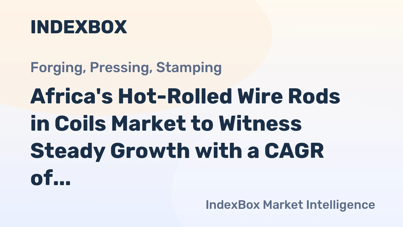 Africa's Hot-Rolled Wire Rods in Coils Market to Witness Steady Growth with a CAGR of +2.5% from 2024 to 2035