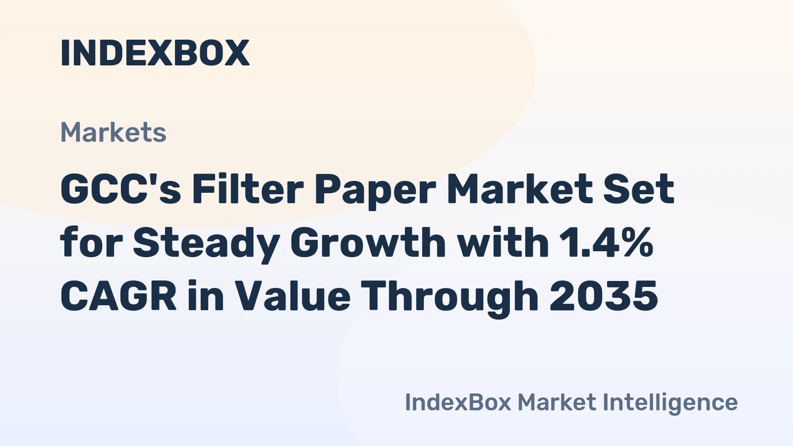 GCC's Filter Paper Market Set for Steady Growth with 1.4% CAGR in Value Through 2035