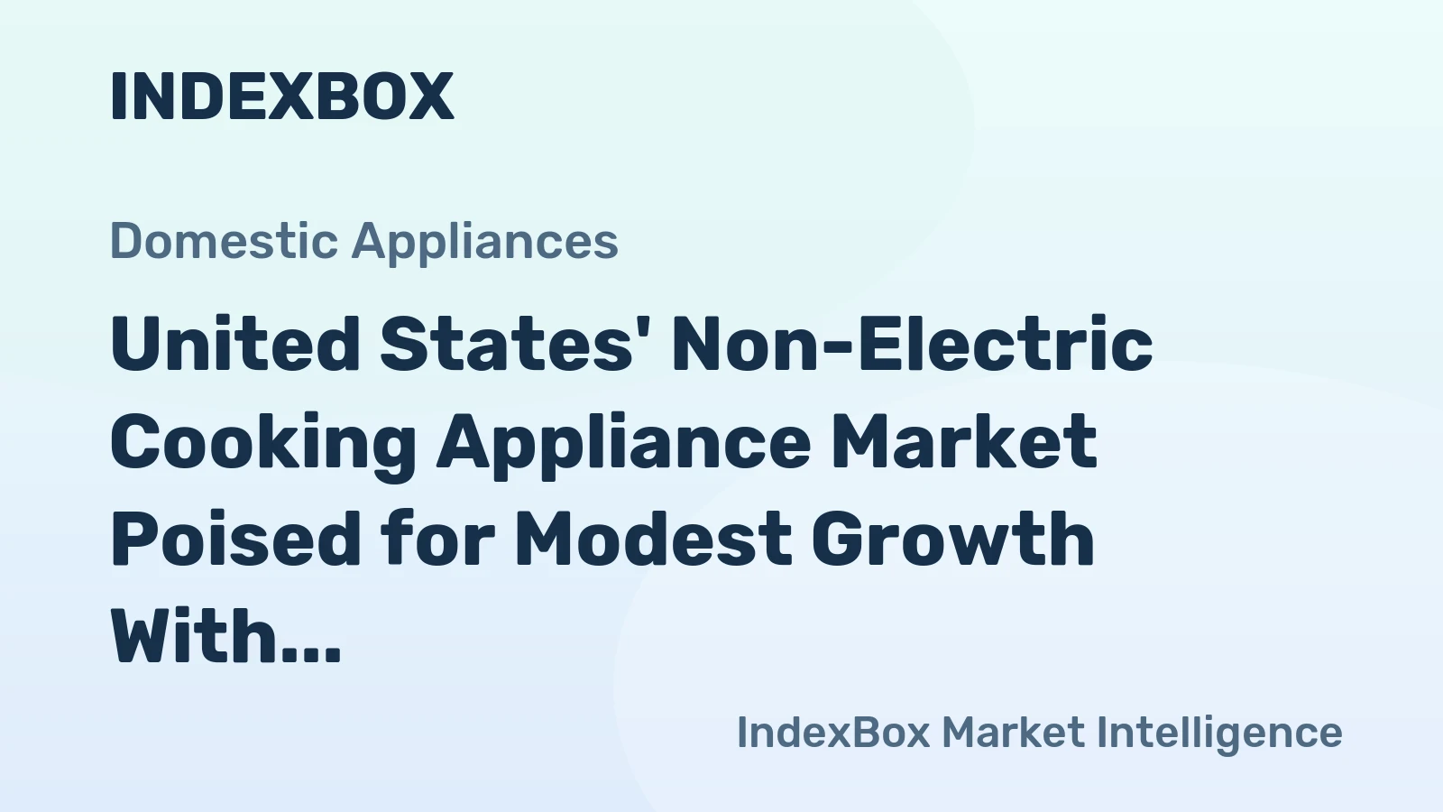 United States' Non-Electric Cooking Appliance Market Poised for Modest Growth With 1.0% CAGR Through 2035