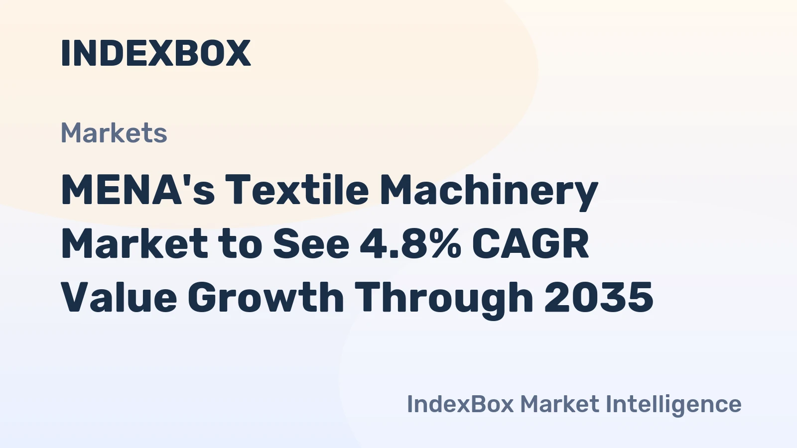 MENA's Textile Machinery Market to See 4.8% CAGR Value Growth Through 2035