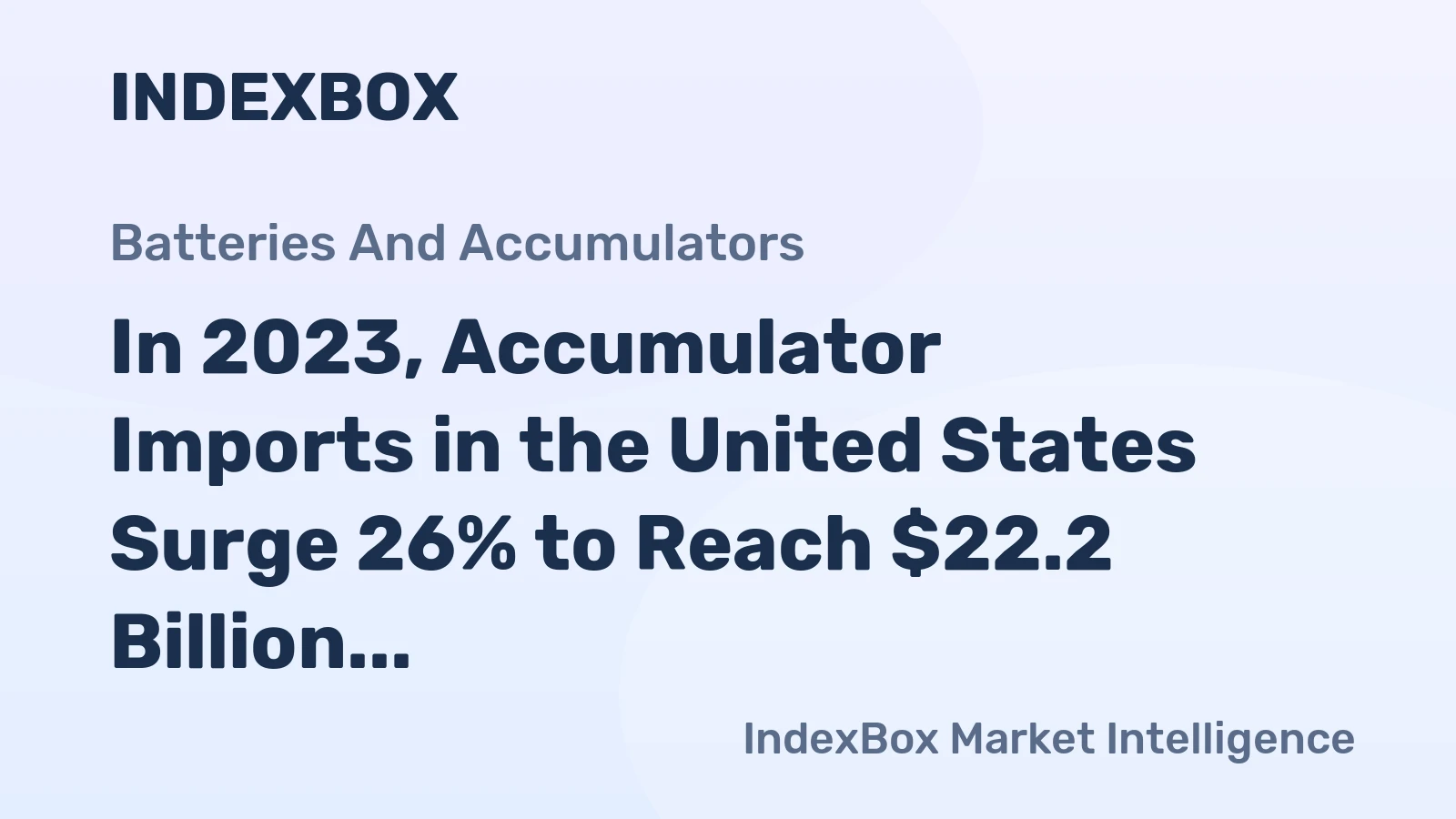 In 2023, Accumulator Imports in the United States Surge 26% to Reach $22.2 Billion