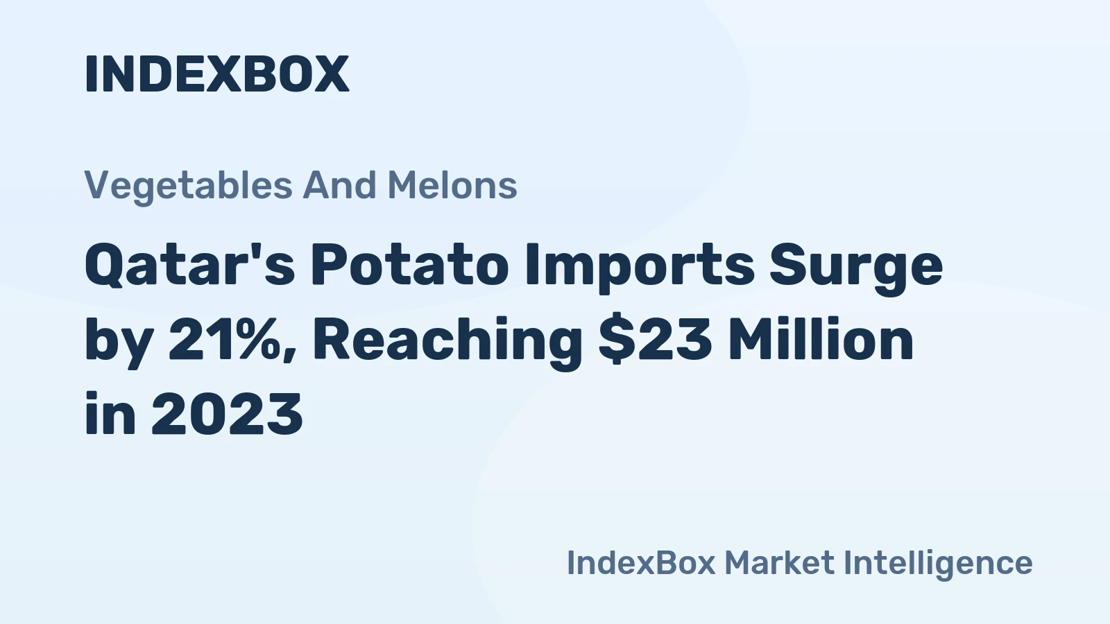Qatar's Potato Imports Surge by 21%, Reaching $23 Million in 2023