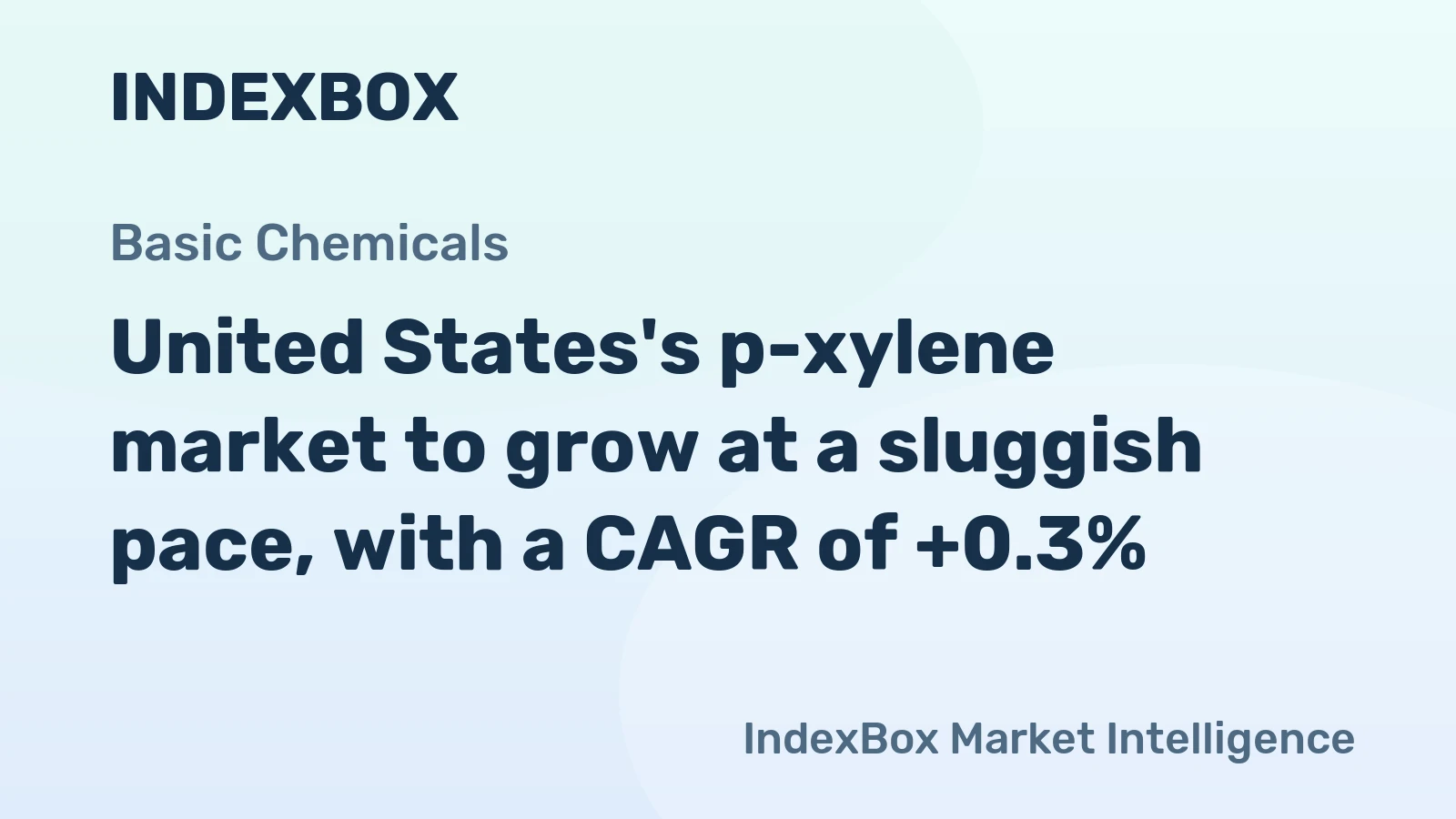 United States's p-xylene market to grow at a sluggish pace, with a CAGR of +0.3%