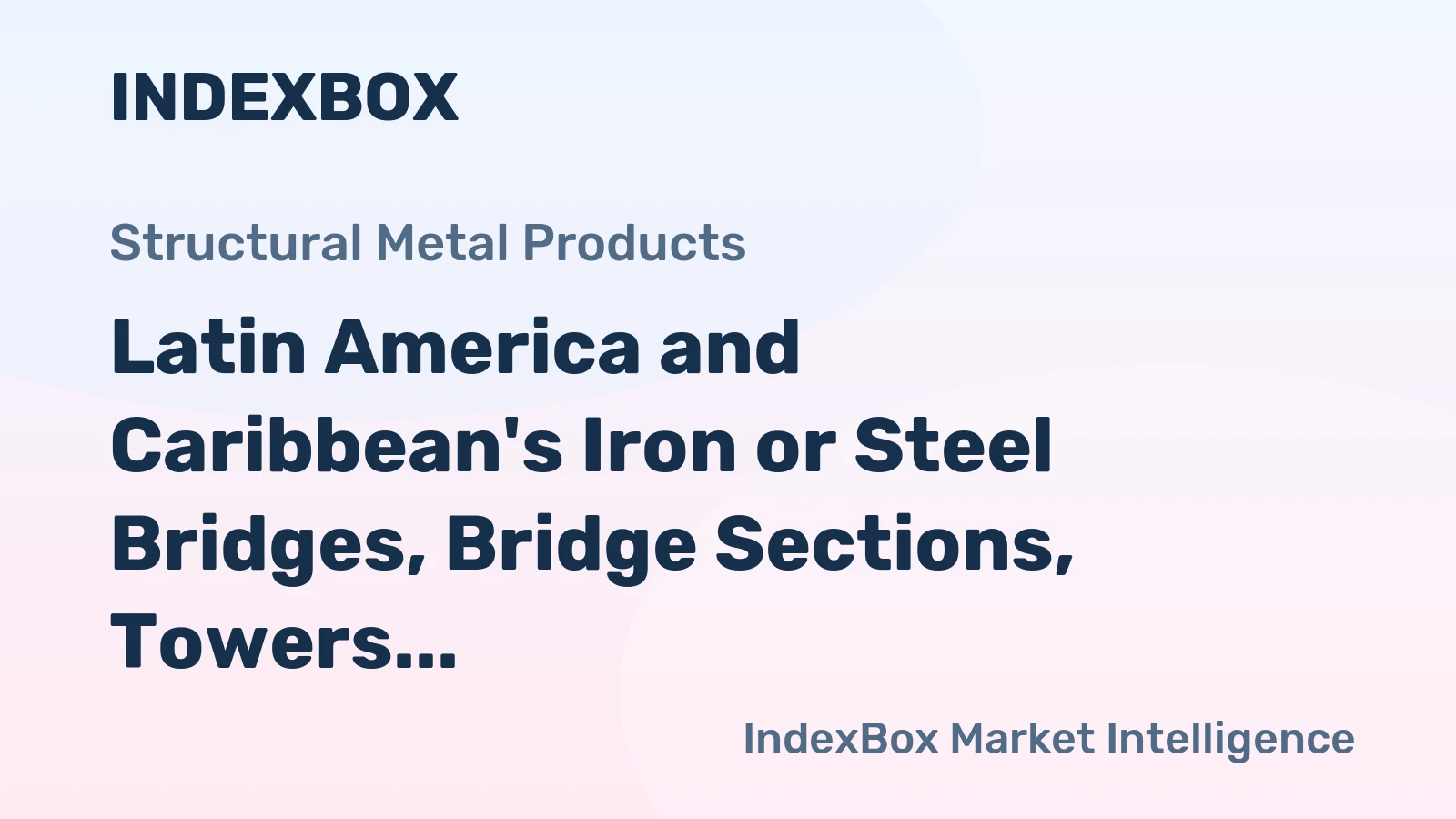 Latin America and Caribbean's Iron or Steel Bridges, Bridge Sections, Towers, and Lattice Masts Market to Grow at 2.0% CAGR through 2035