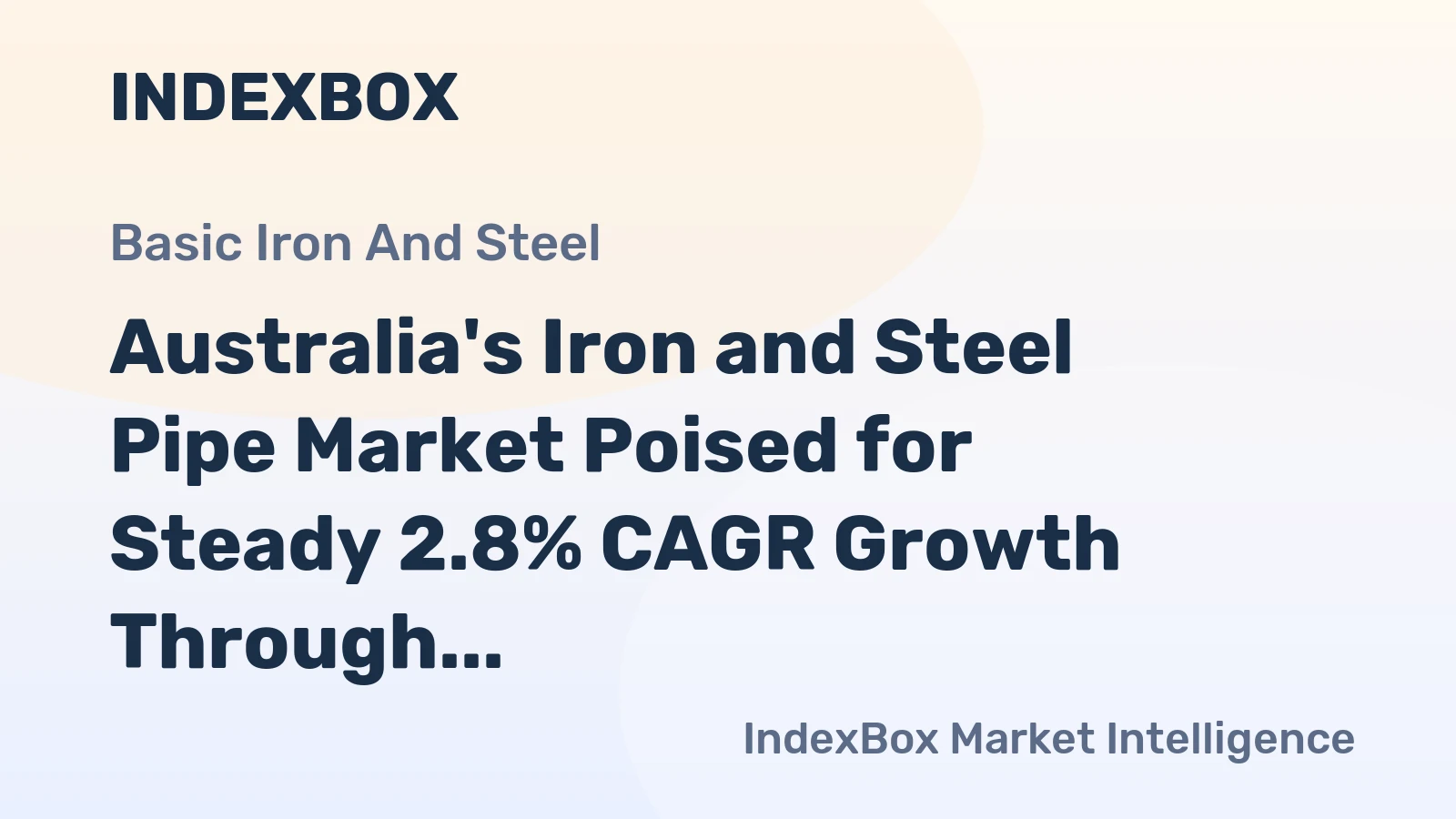 Australia's Iron and Steel Pipe Market Poised for Steady 2.8% CAGR Growth Through 2035