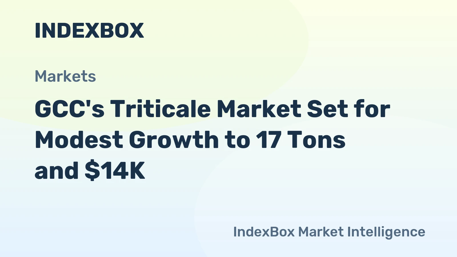 GCC's Triticale Market Set for Modest Growth to 17 Tons and $14K
