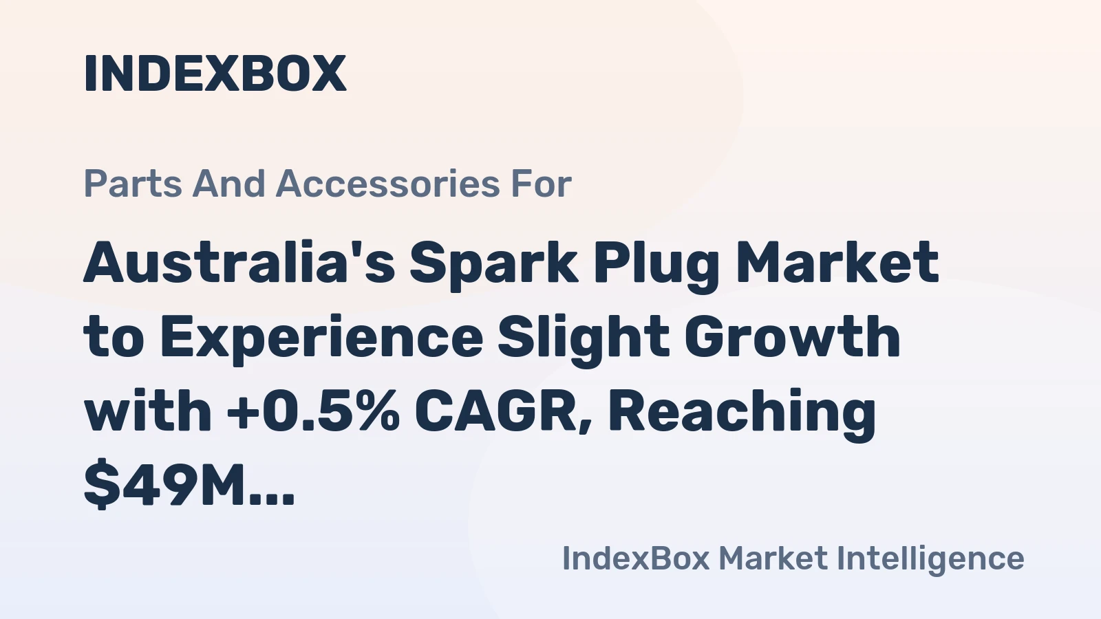 Australia's Spark Plug Market to Experience Slight Growth with +0.5% CAGR, Reaching $49M by 2035