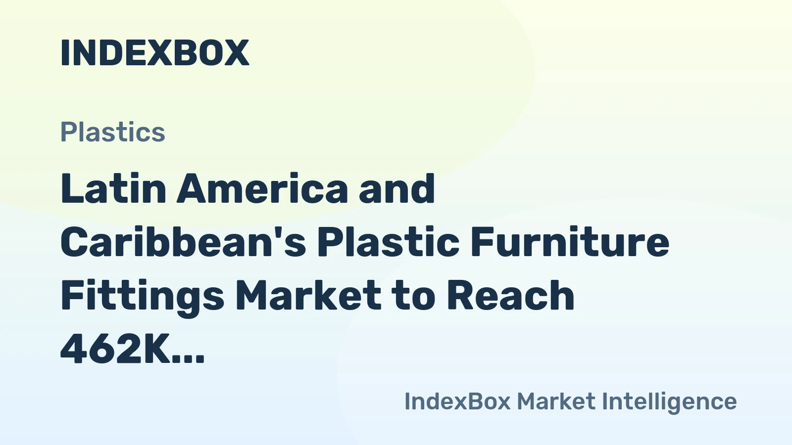 Latin America and Caribbean's Plastic Furniture Fittings Market to Reach 462K Tons and $5.1B by 2035
