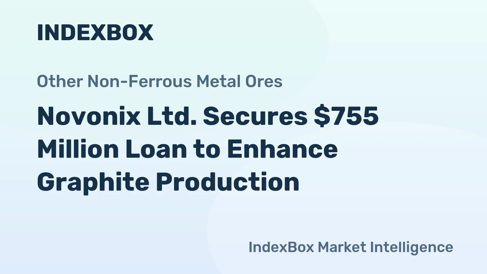 Novonix Ltd. Secures $755 Million Loan to Enhance Graphite Production