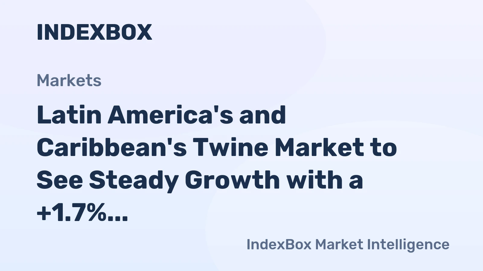 Latin America's and Caribbean's Twine Market to See Steady Growth with a +1.7% CAGR Through 2035