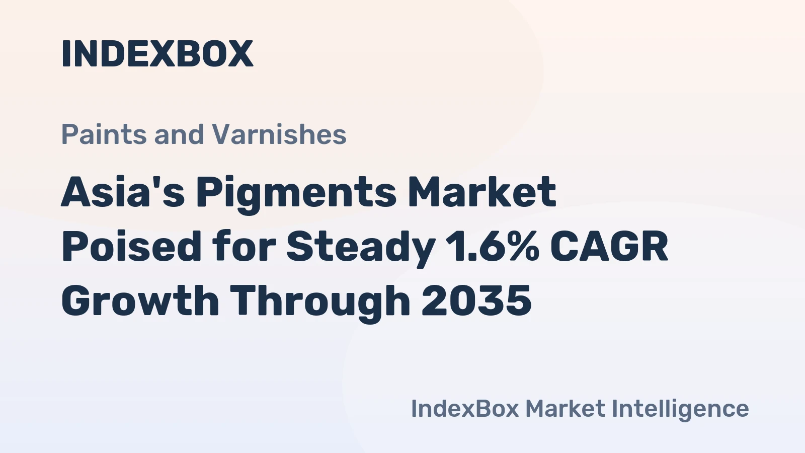 Asia's Pigments Market Poised for Steady 1.6% CAGR Growth Through 2035