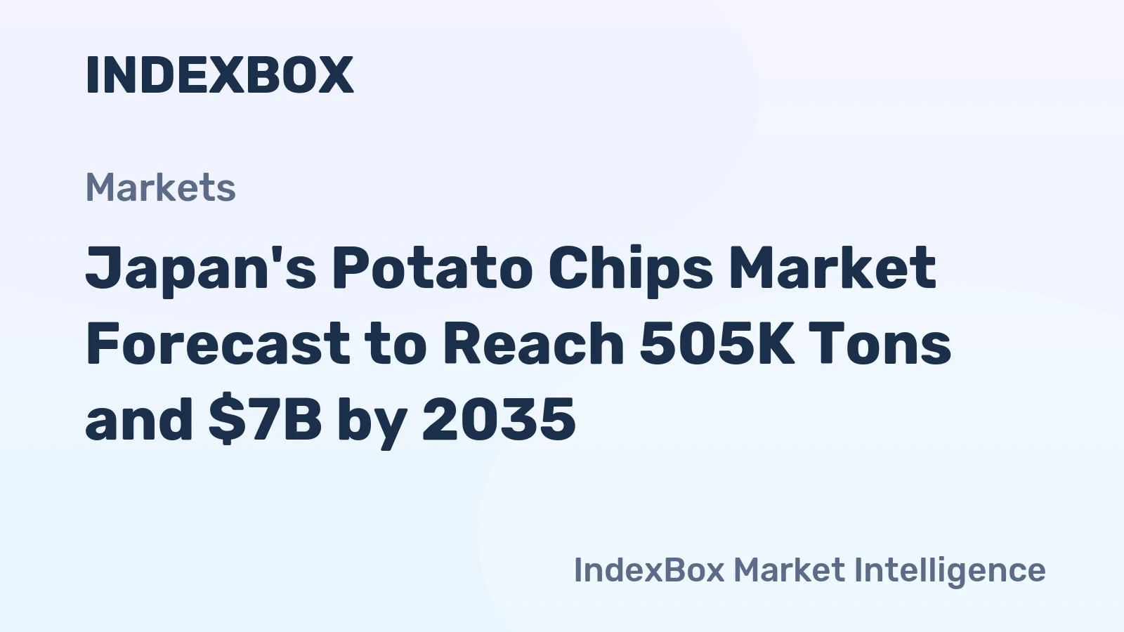 Japan's Potato Chips Market Forecast to Reach 505K Tons and $7B by 2035