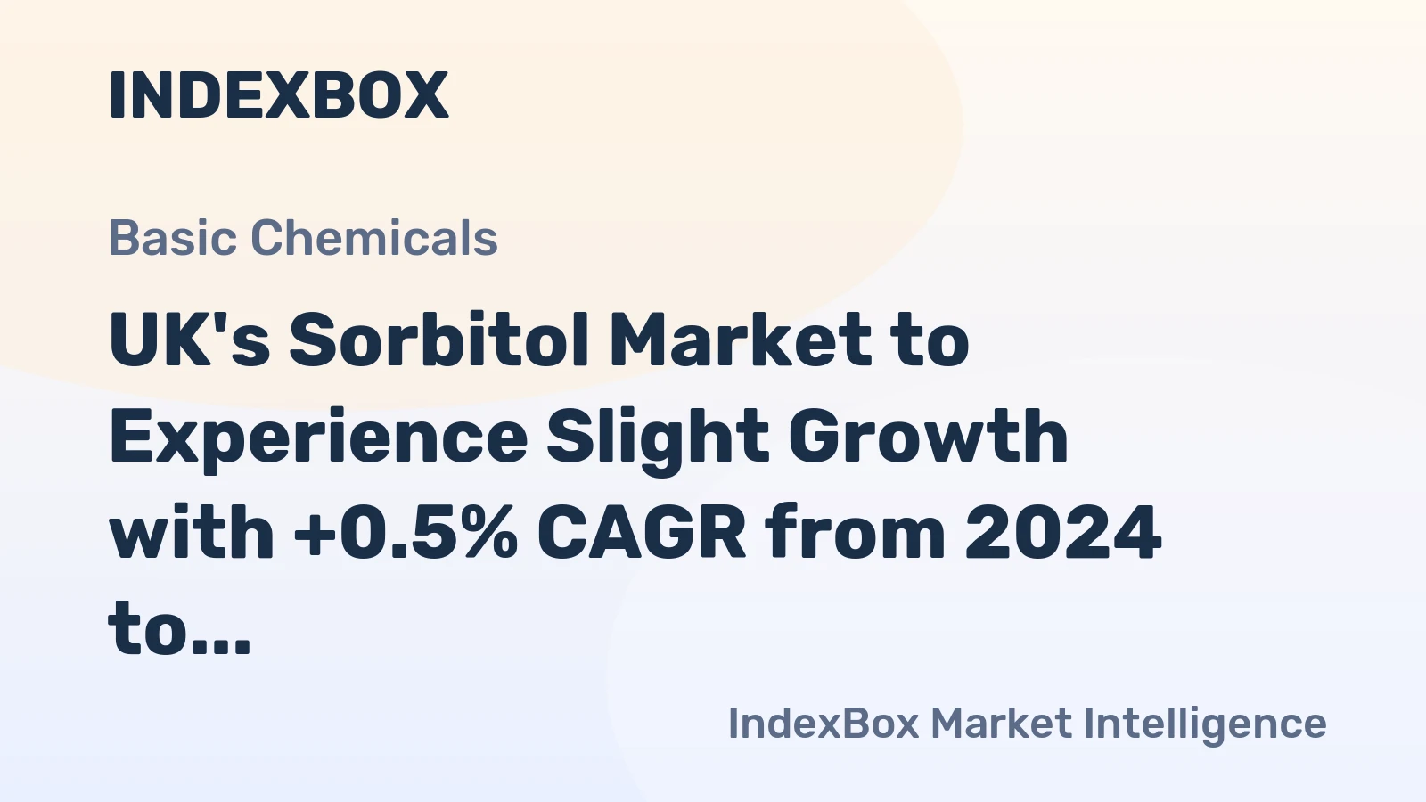 UK's Sorbitol Market to Experience Slight Growth with +0.5% CAGR from 2024 to 2035