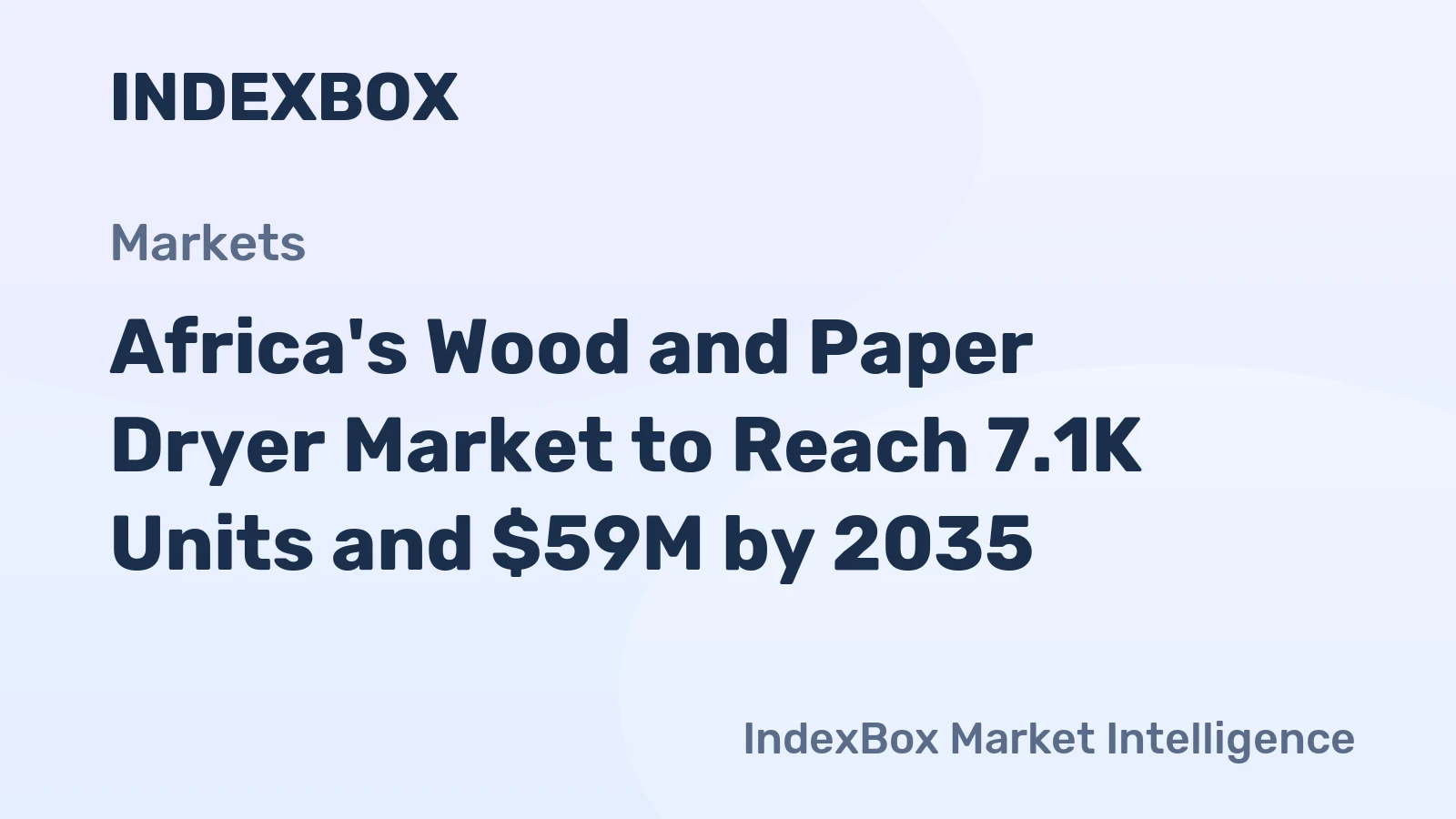 Africa's Wood and Paper Dryer Market to Reach 7.1K Units and $59M by 2035