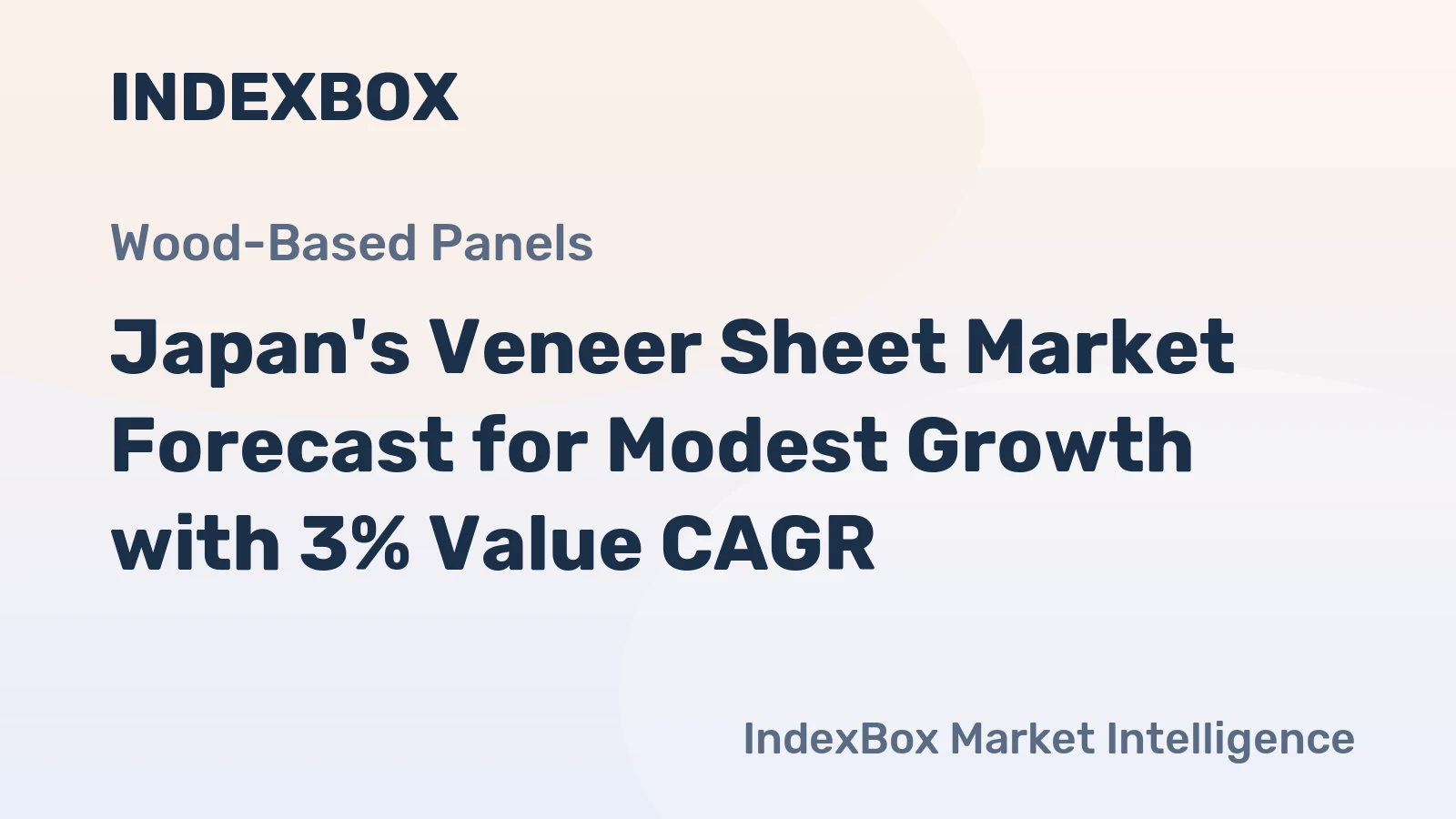 Japan's Veneer Sheet Market Forecast for Modest Growth with 3% Value CAGR