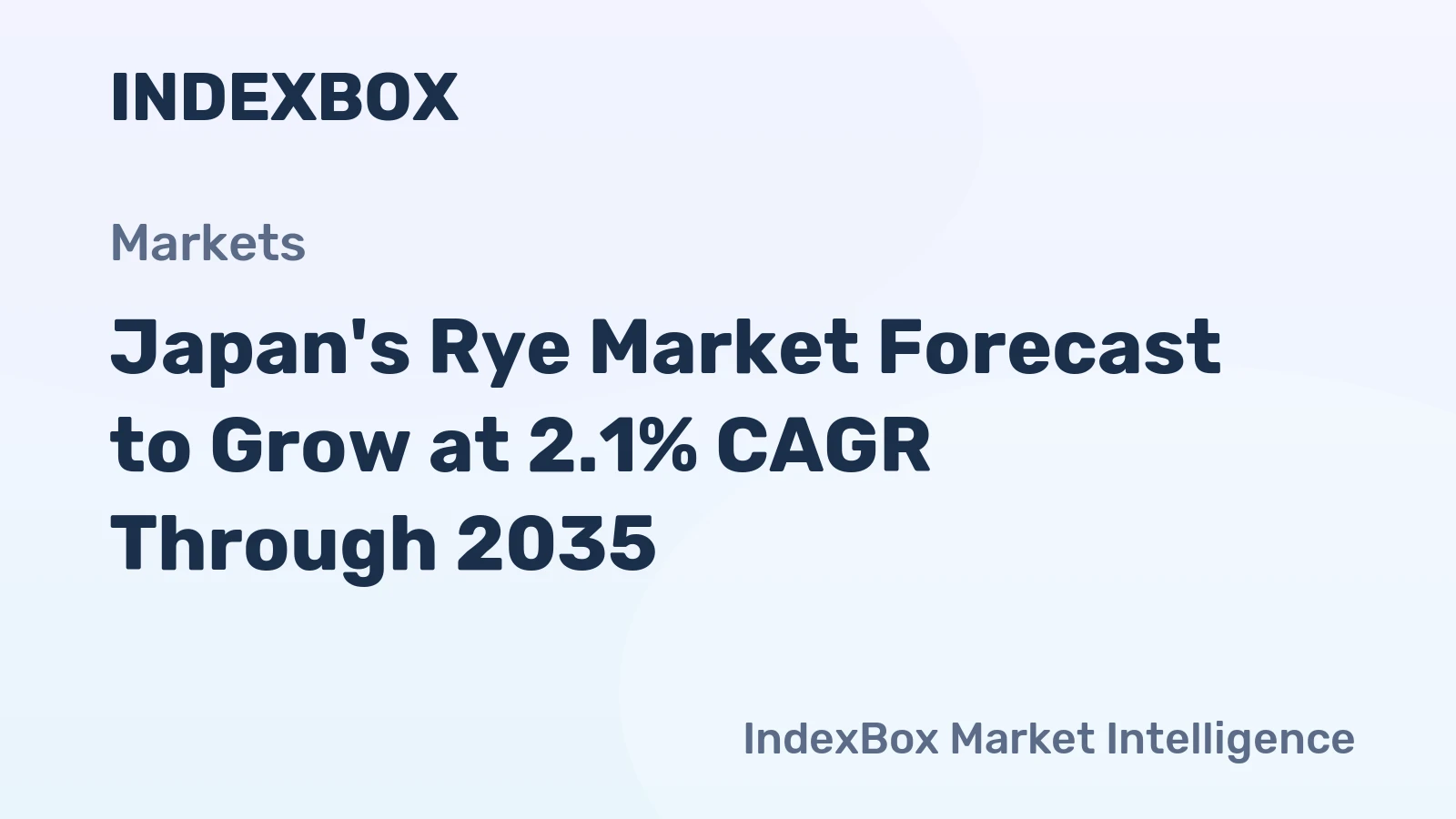 Japan's Rye Market Forecast to Grow at 2.1% CAGR Through 2035