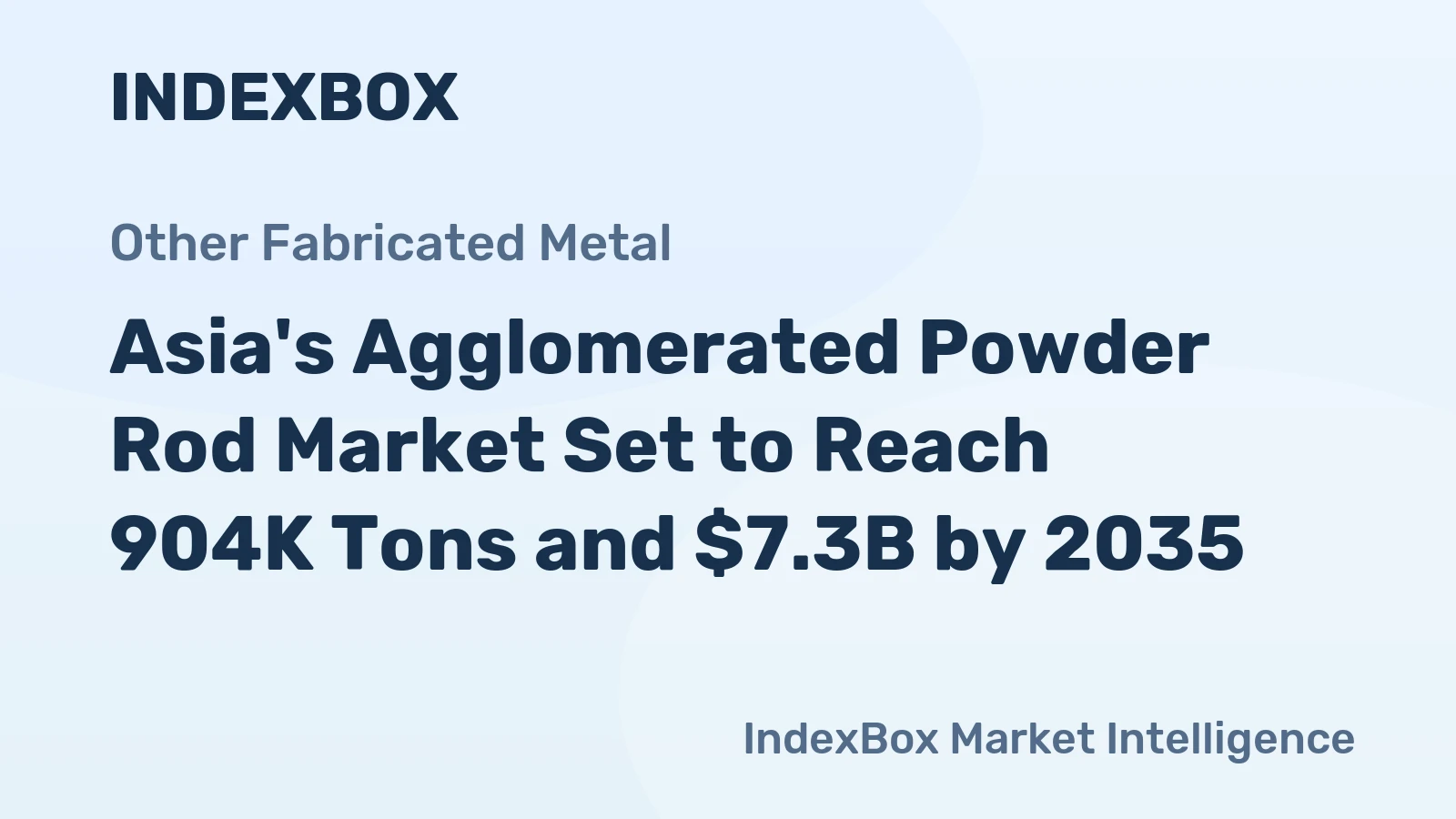 Asia's Agglomerated Powder Rod Market Set to Reach 904K Tons and $7.3B by 2035