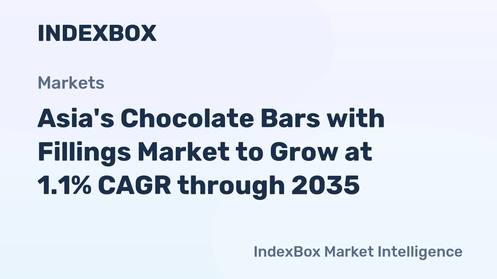 Asia's Chocolate Bars with Fillings Market to Grow at 1.1% CAGR through 2035