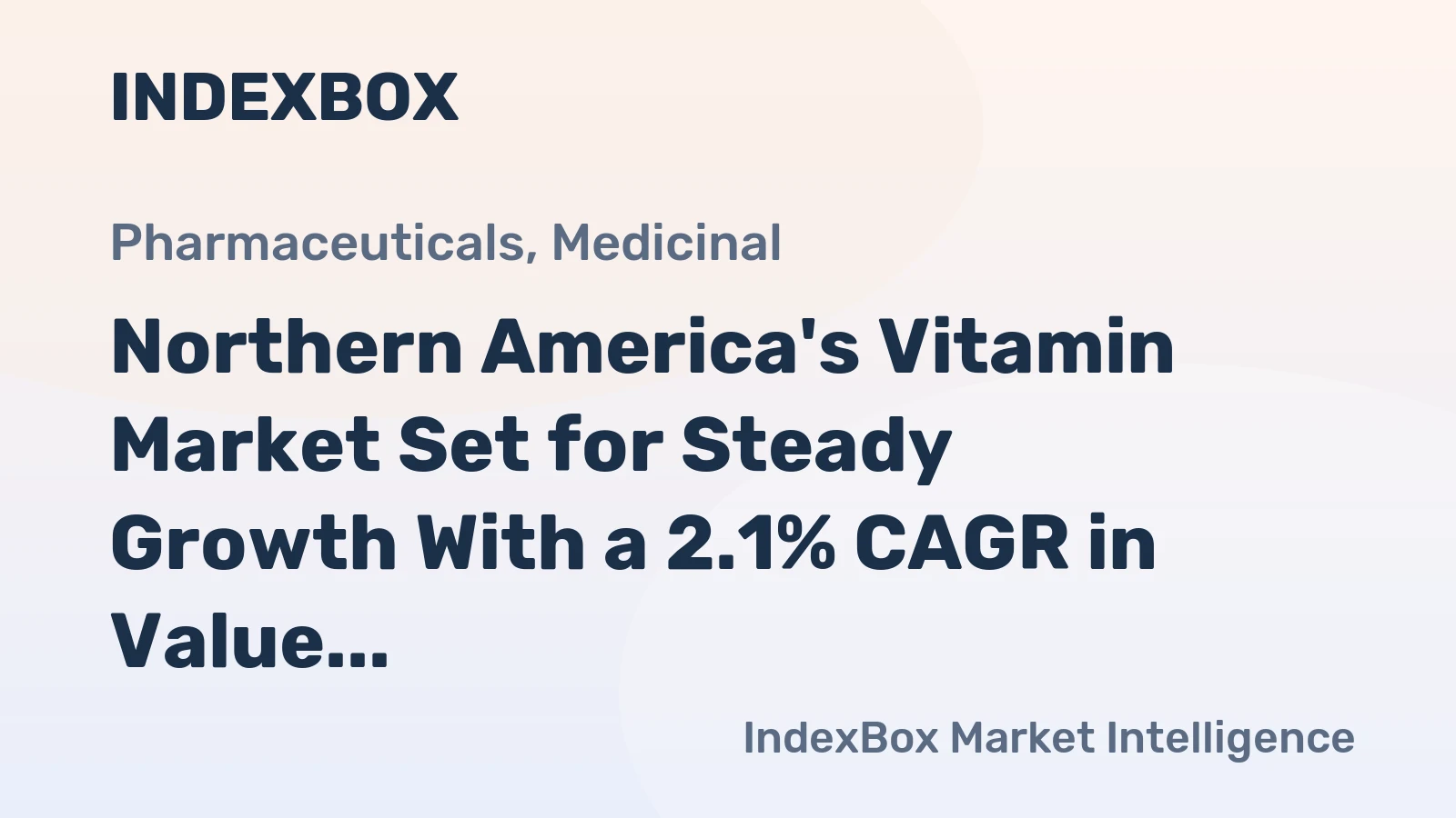 Northern America's Vitamin Market Set for Steady Growth With a 2.1% CAGR in Value