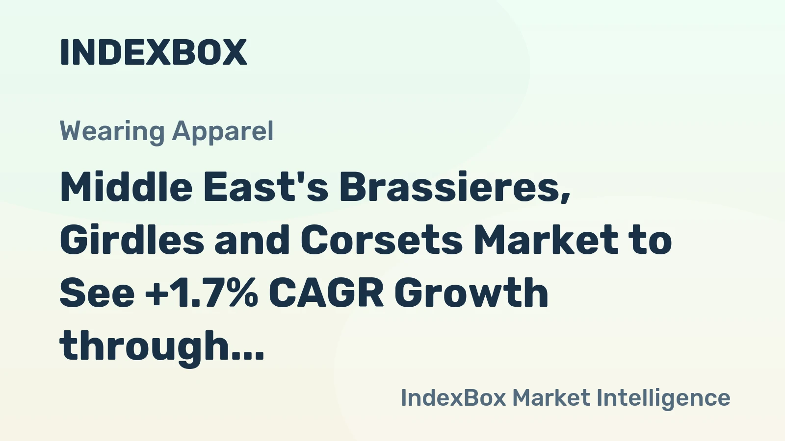 Middle East's Brassieres, Girdles and Corsets Market to See +1.7% CAGR Growth through 2035