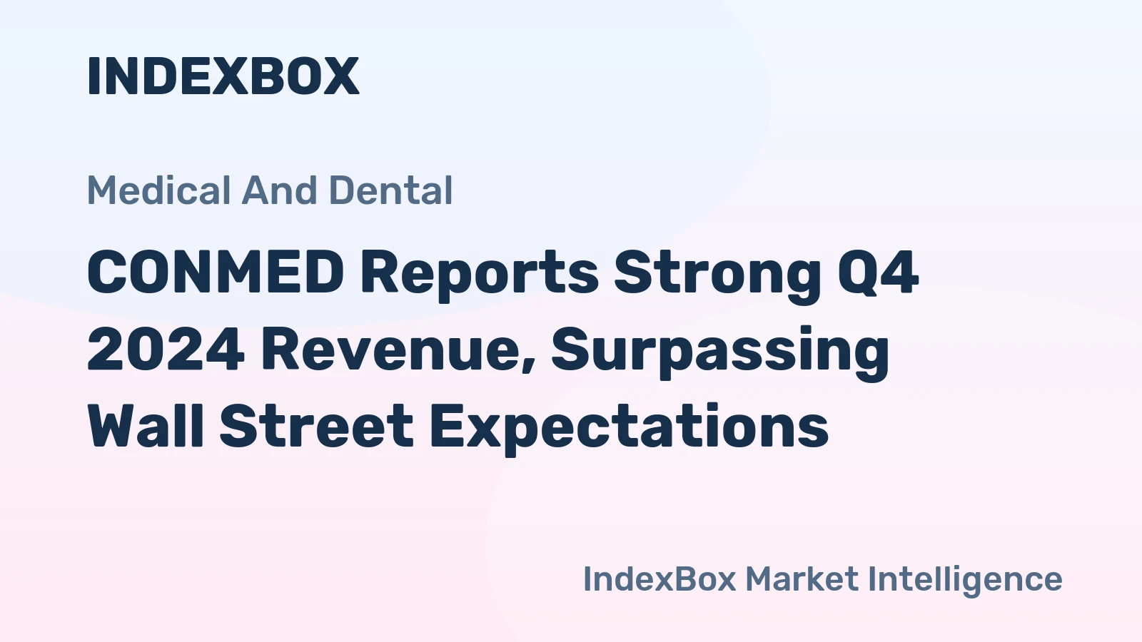 CONMED Reports Strong Q4 2024 Revenue, Surpassing Wall Street Expectations