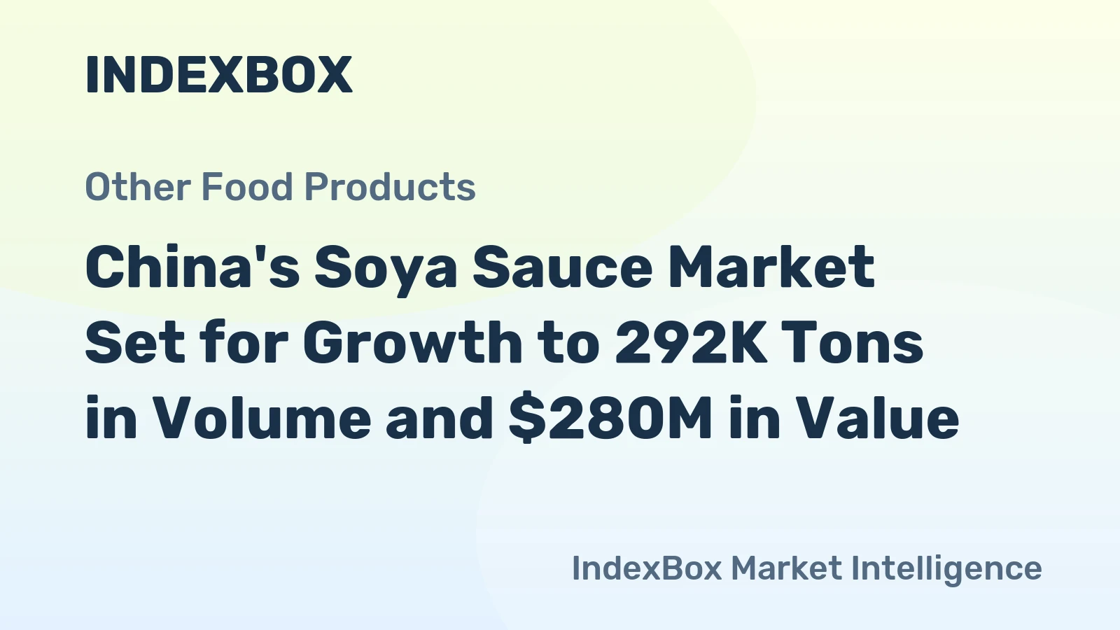 China's Soya Sauce Market Set for Growth to 292K Tons in Volume and $280M in Value