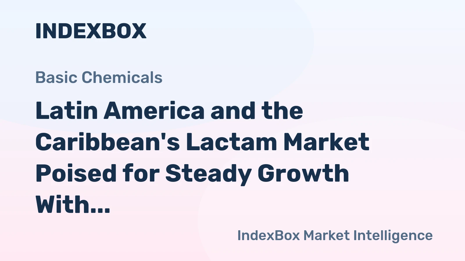Latin America and the Caribbean's Lactam Market Poised for Steady Growth With 1.1% CAGR Through 2035