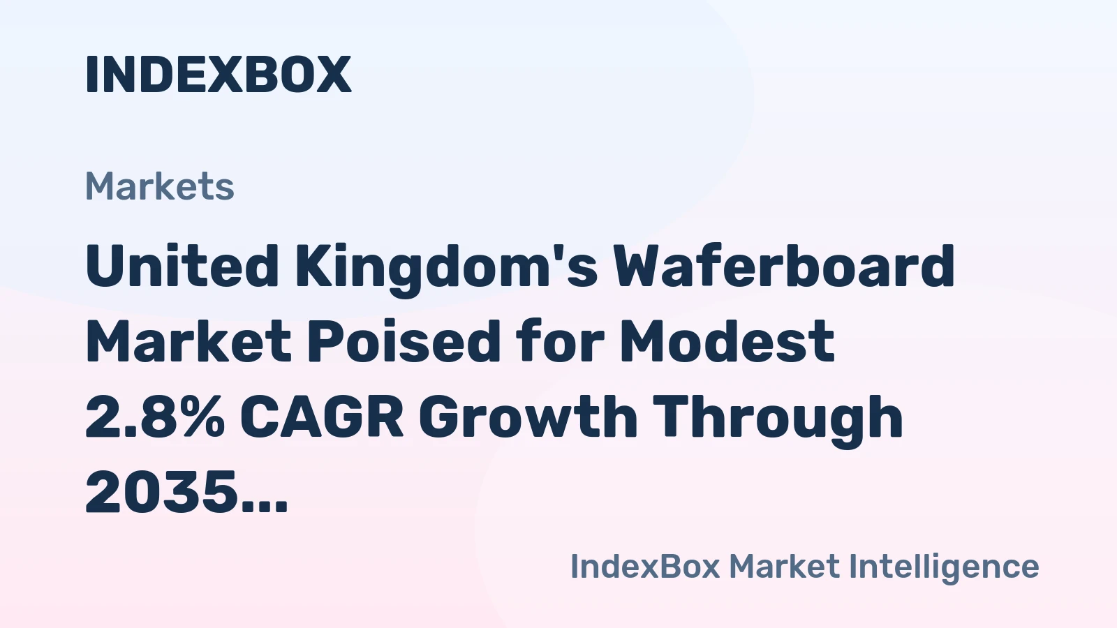 United Kingdom's Waferboard Market Poised for Modest 2.8% CAGR Growth Through 2035