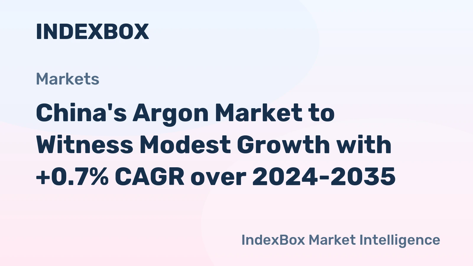 China's Argon Market to Witness Modest Growth with +0.7% CAGR over 2024-2035