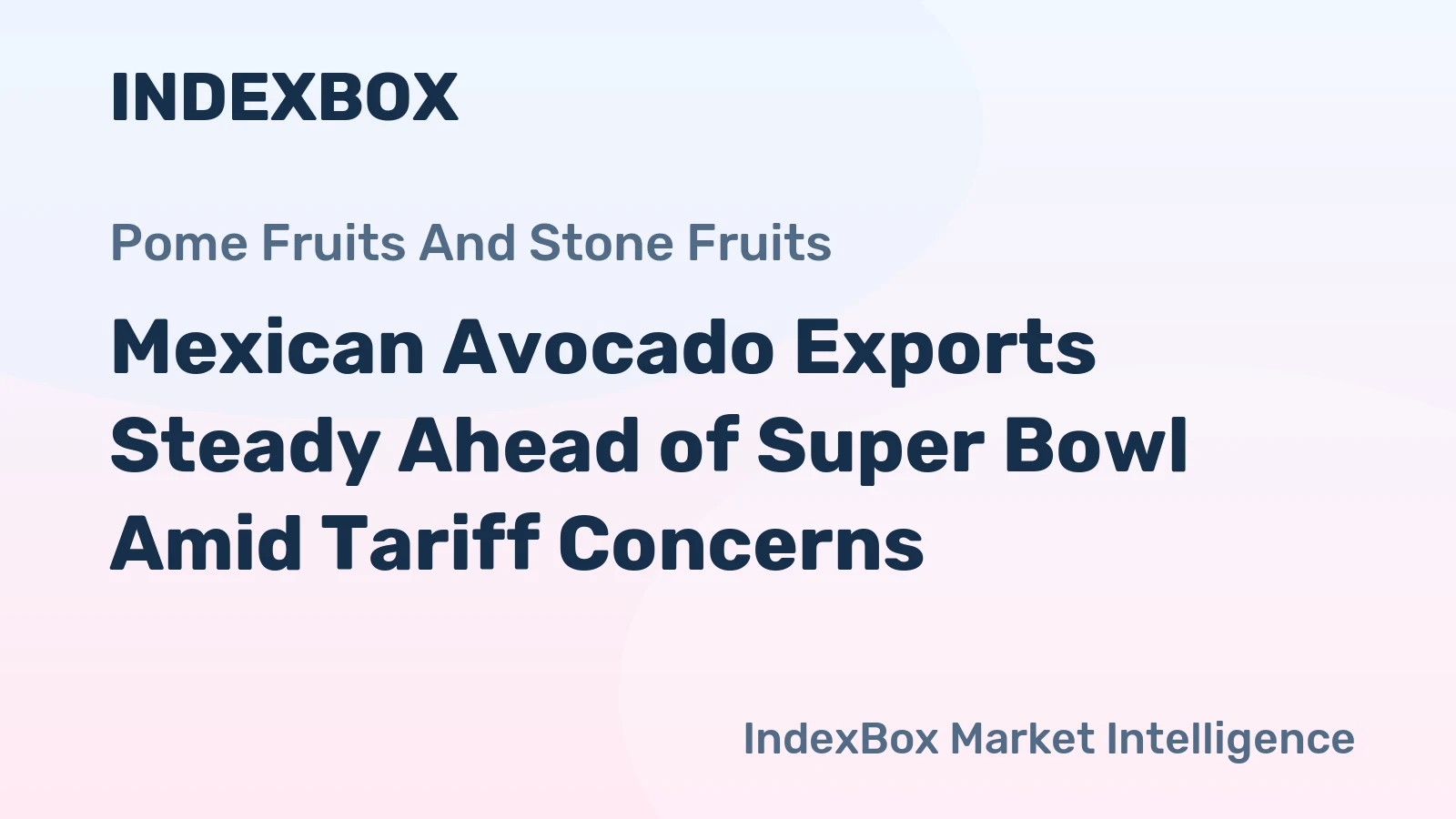 Mexican Avocado Exports Steady Ahead of Super Bowl Amid Tariff Concerns