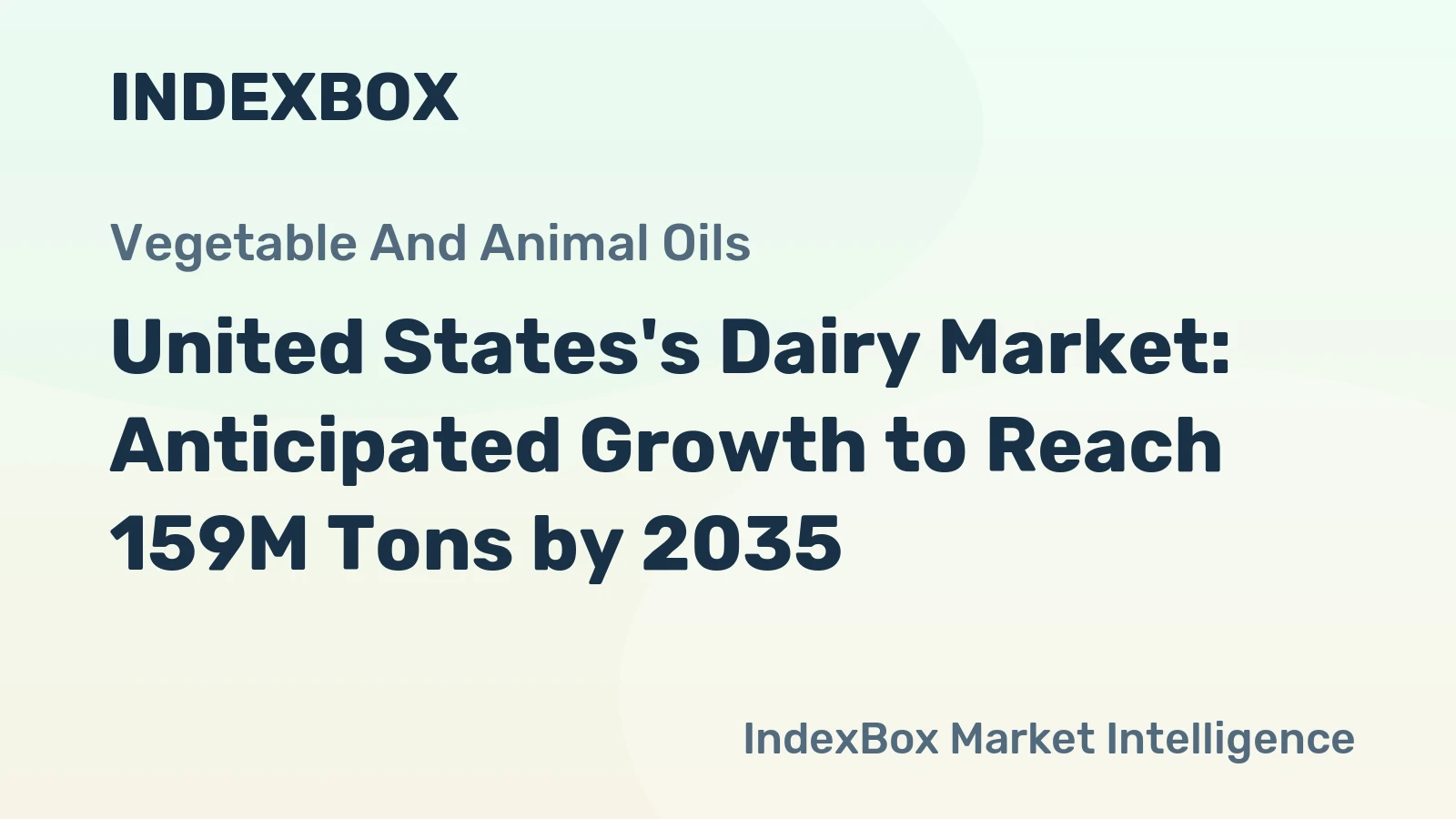 United States's Dairy Market: Anticipated Growth to Reach 159M Tons by 2035