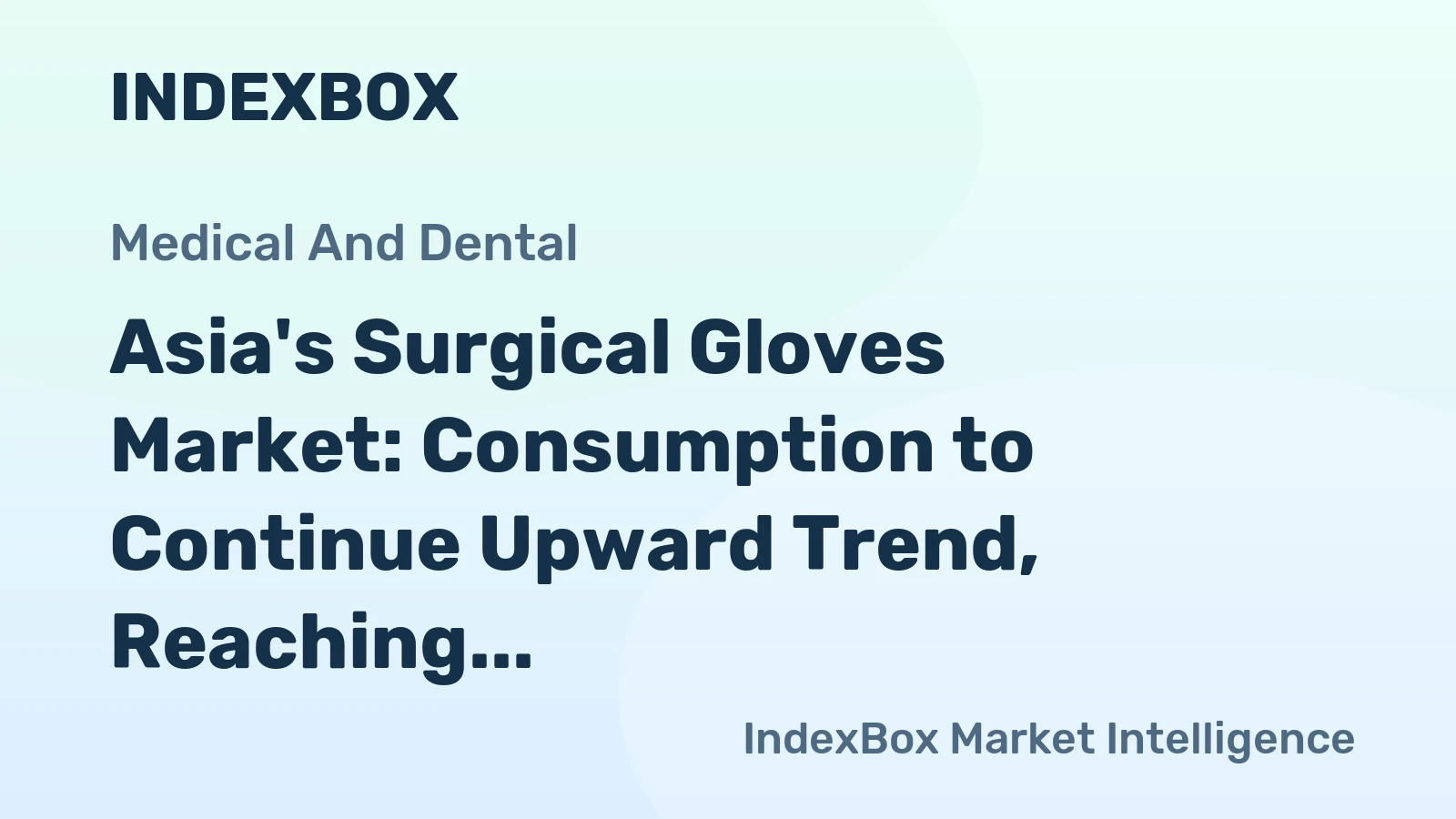 Asia's Surgical Gloves Market: Consumption to Continue Upward Trend, Reaching 61B Pairs by 2035 with Market Value of $5B