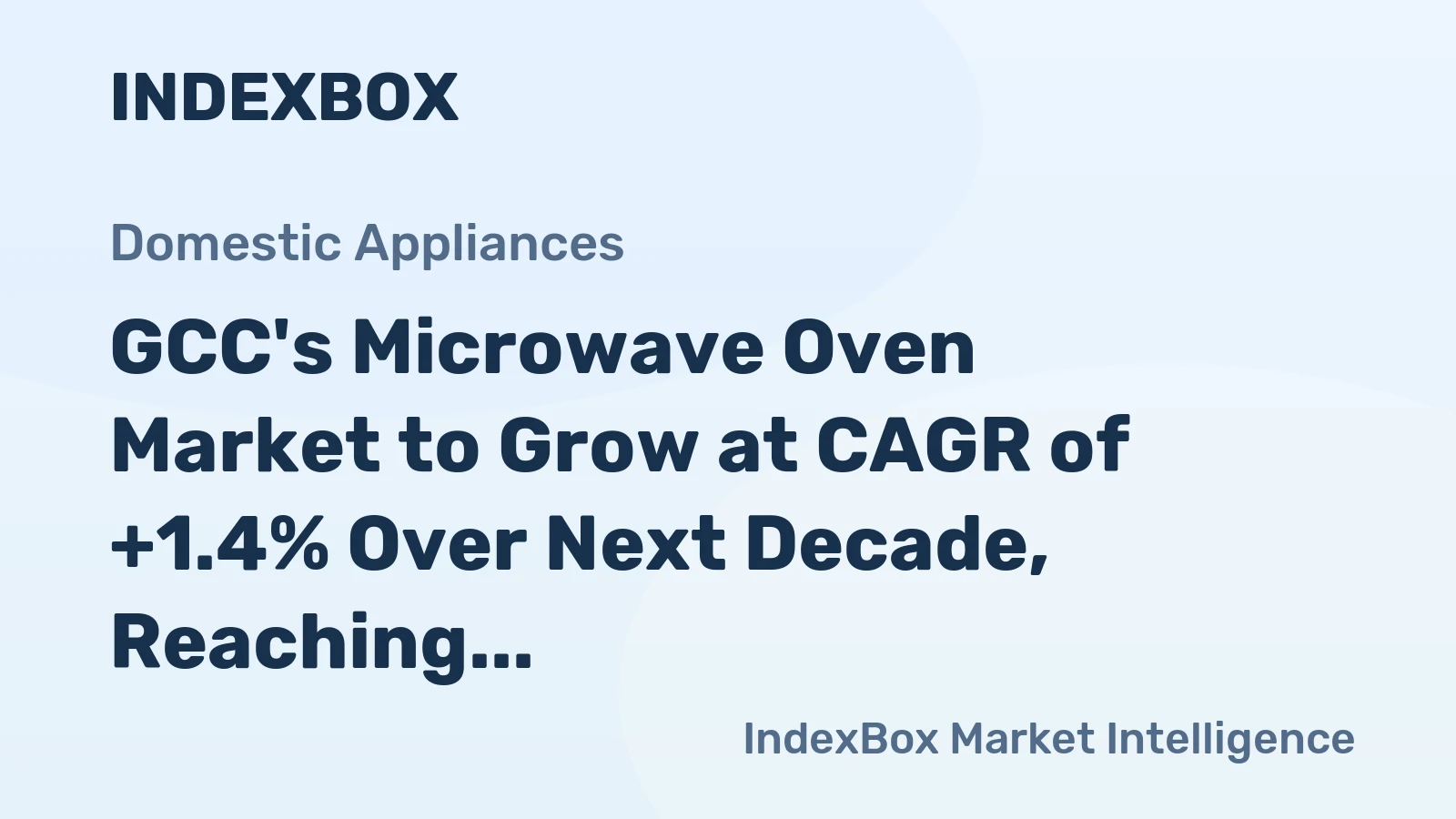 GCC's Microwave Oven Market to Grow at CAGR of +1.4% Over Next Decade, Reaching 2.3M Units by 2035