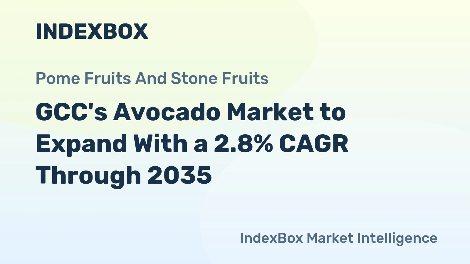 GCC's Avocado Market to Expand With a 2.8% CAGR Through 2035