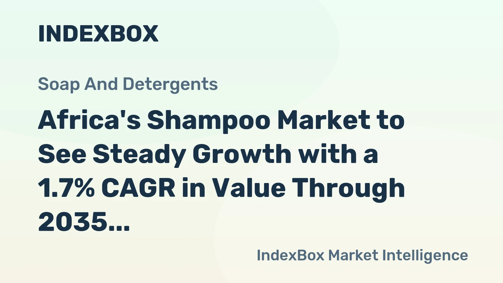 Africa's Shampoo Market to See Steady Growth with a 1.7% CAGR in Value Through 2035