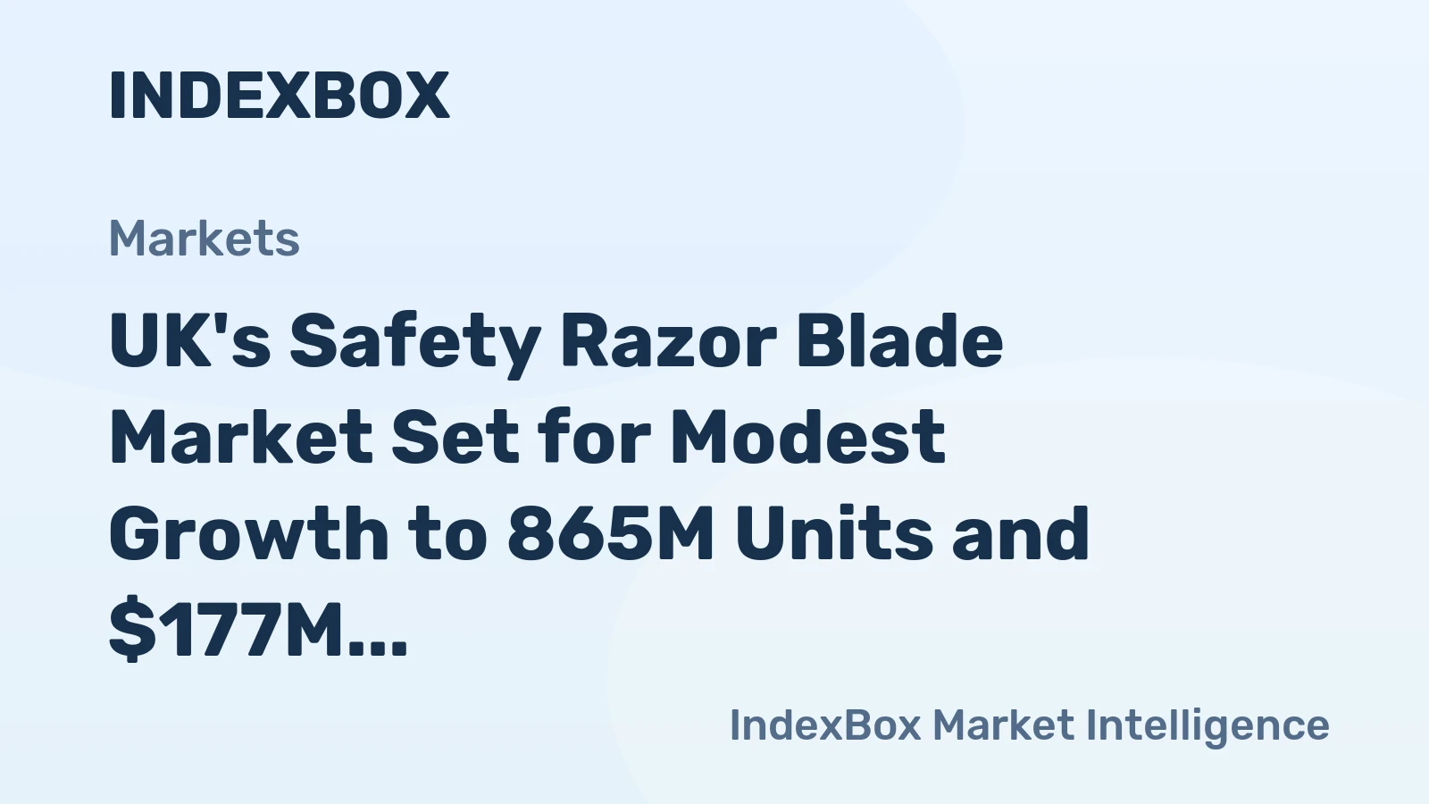 UK's Safety Razor Blade Market Set for Modest Growth to 865M Units and $177M Value