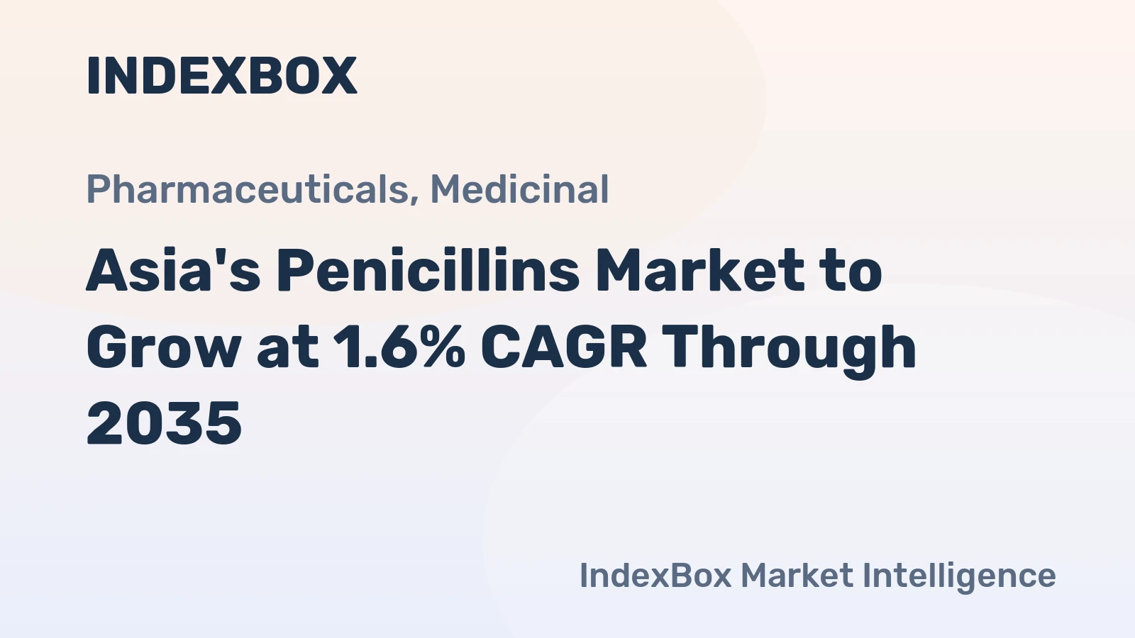 Asia's Penicillins Market to Grow at 1.6% CAGR Through 2035