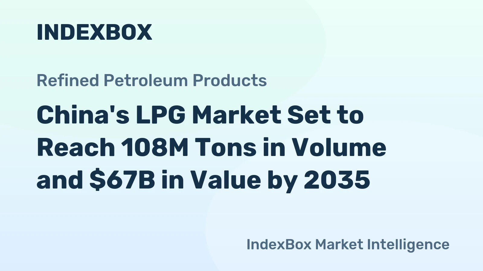 China's LPG Market Set to Reach 108M Tons in Volume and $67B in Value by 2035