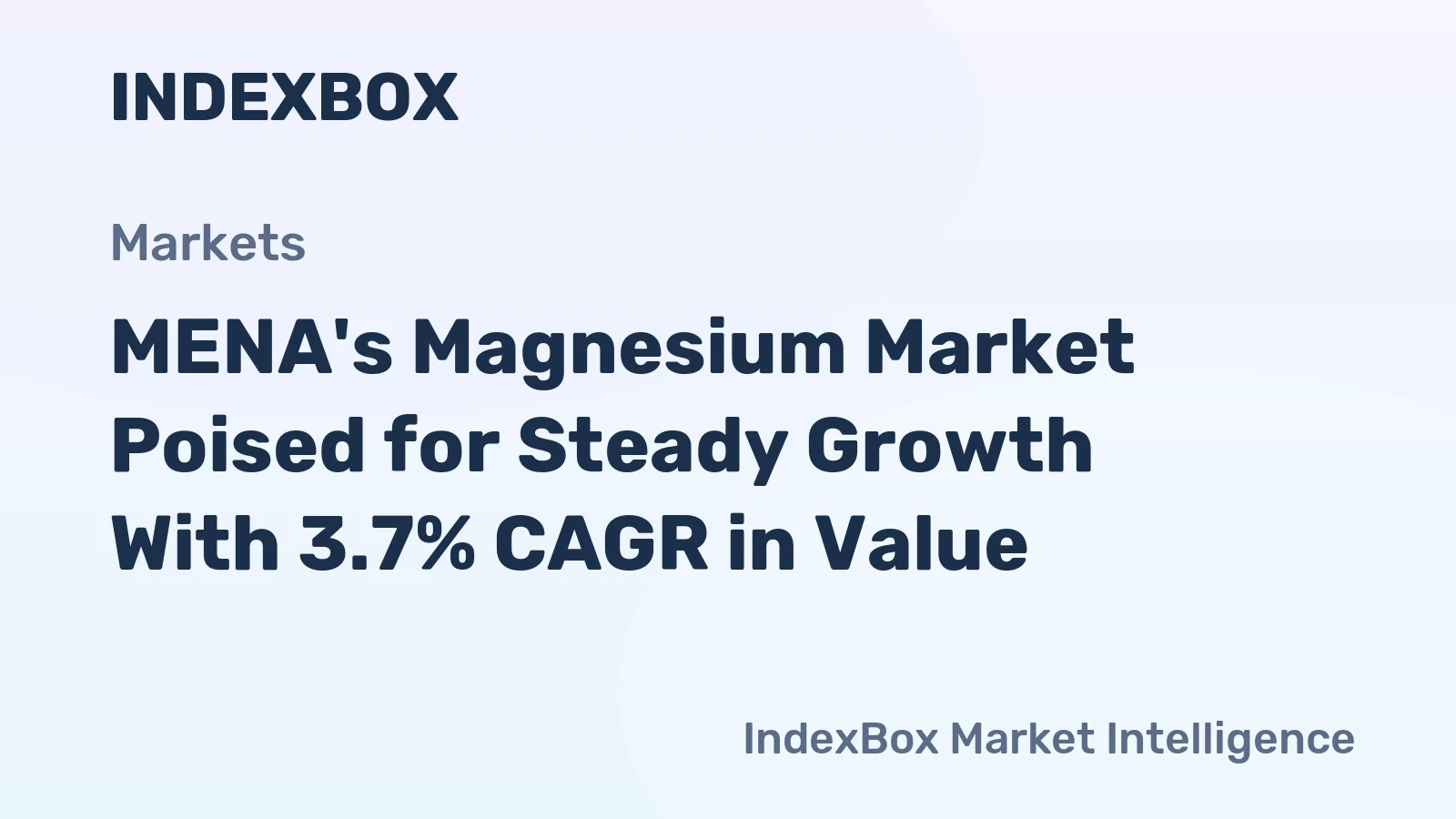 MENA's Magnesium Market Poised for Steady Growth With 3.7% CAGR in Value
