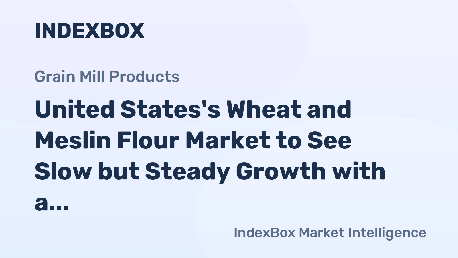 United States's Wheat and Meslin Flour Market to See Slow but Steady Growth with a CAGR of +0.1% from 2024-2035
