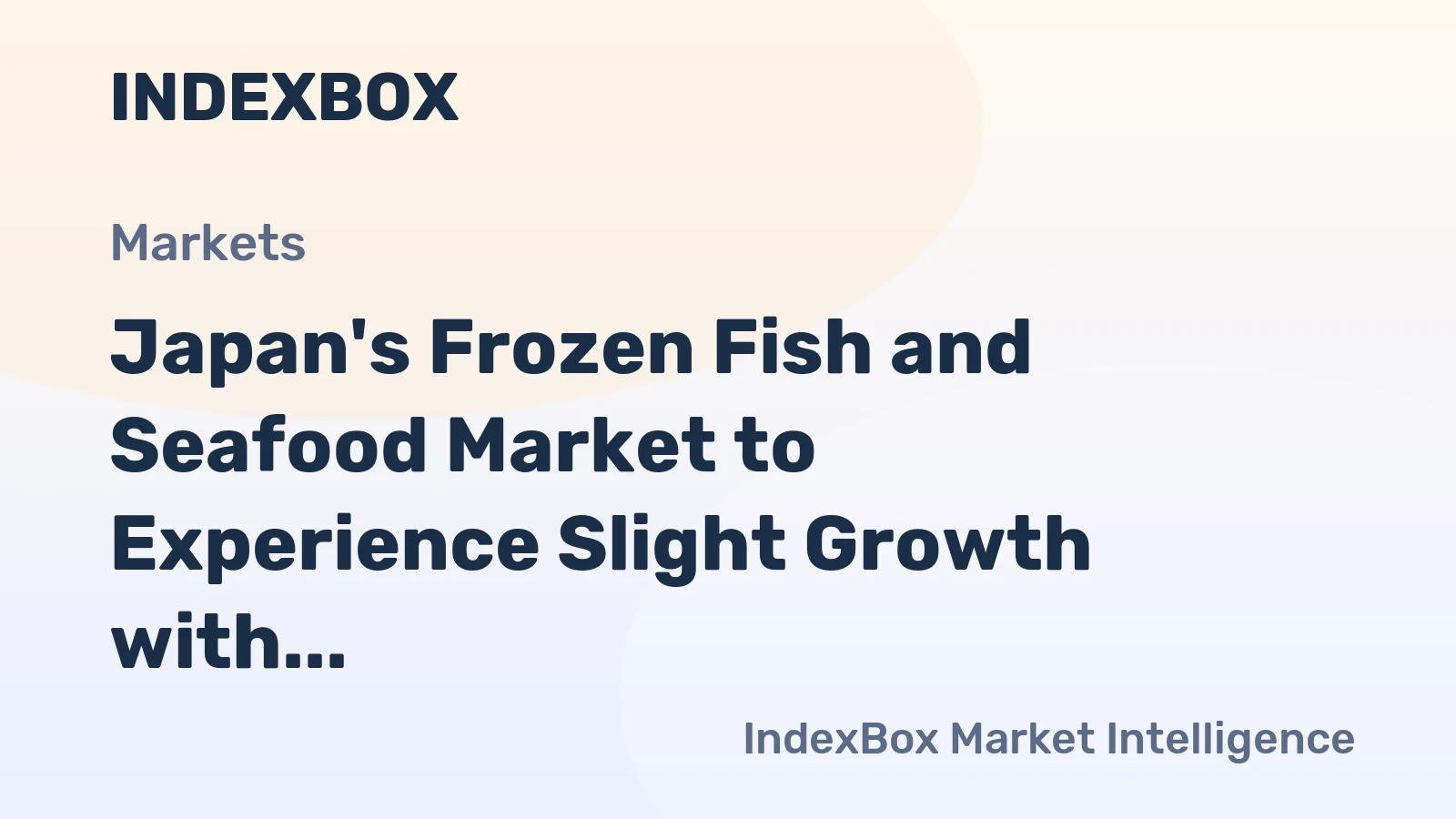Japan's Frozen Fish and Seafood Market to Experience Slight Growth with +0.9% CAGR to Reach $8.1B by 2035