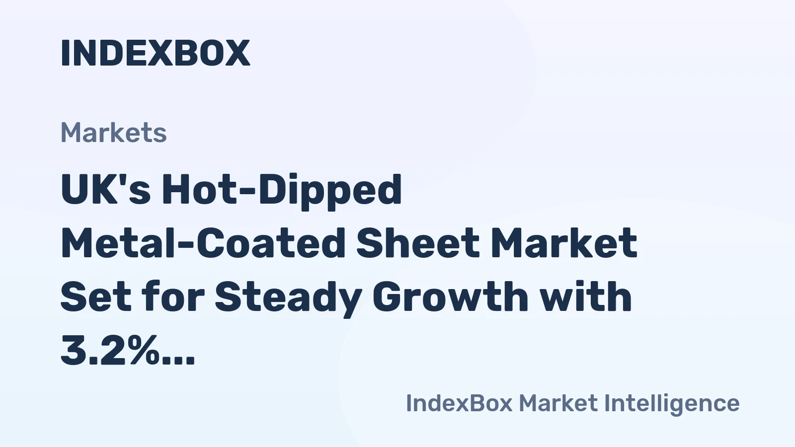 UK's Hot-Dipped Metal-Coated Sheet Market Set for Steady Growth with 3.2% CAGR in Value Through 2035