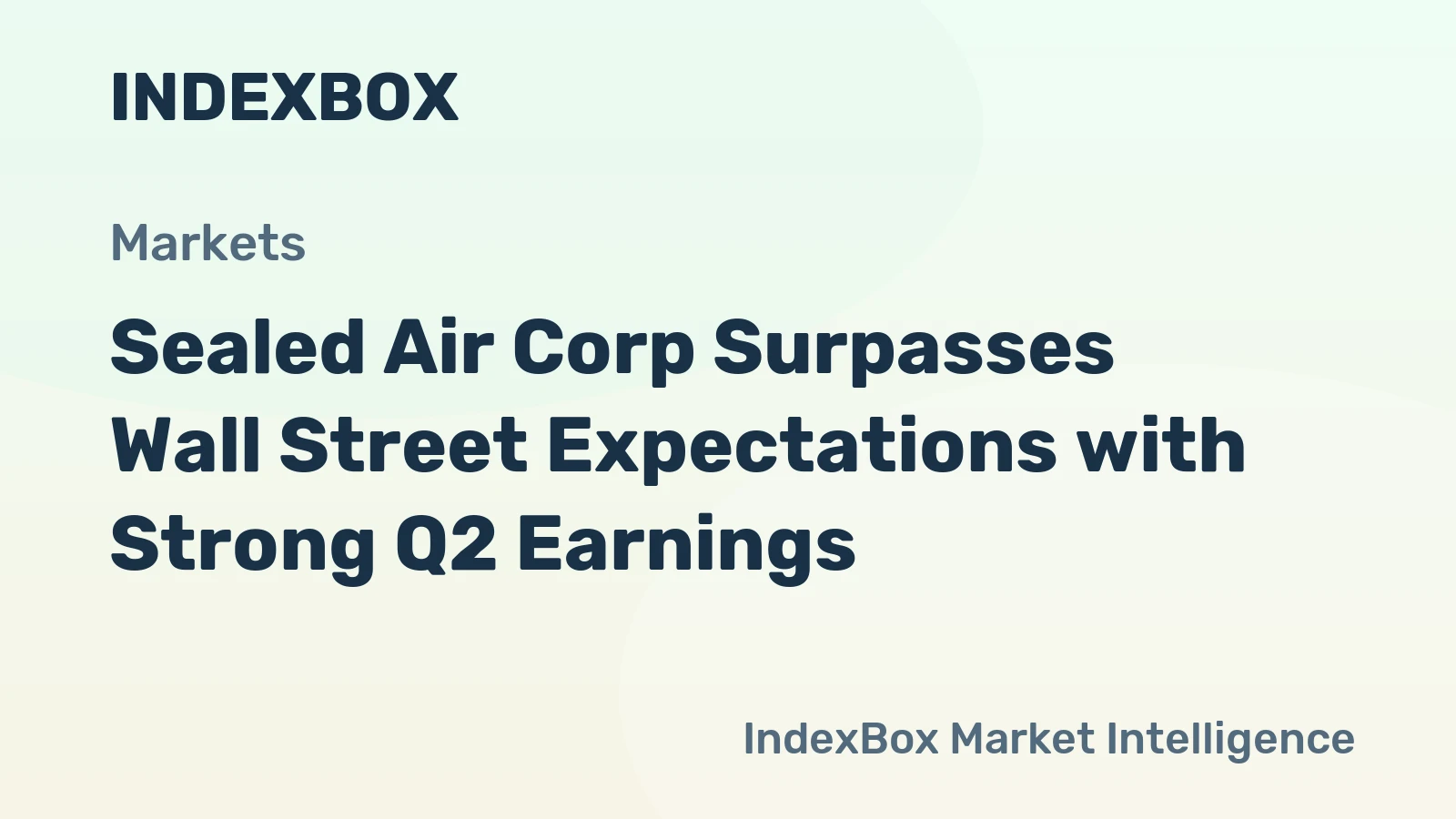 Sealed Air Corp Surpasses Wall Street Expectations with Strong Q2 Earnings