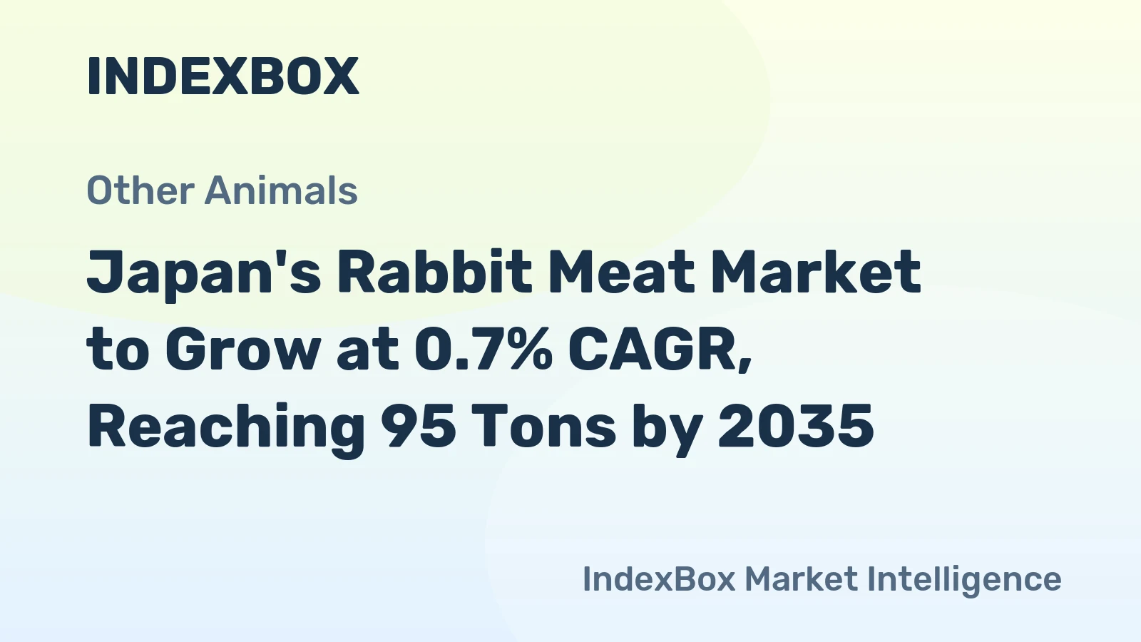 Japan's Rabbit Meat Market to Grow at 0.7% CAGR, Reaching 95 Tons by 2035