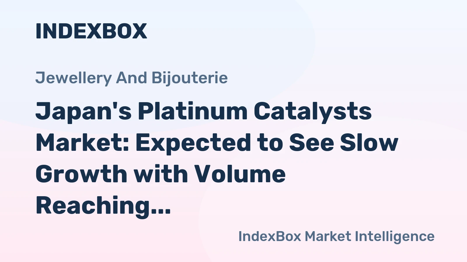 Japan's Platinum Catalysts Market: Expected to See Slow Growth with Volume Reaching 310 kg and Value Hitting $13M by 2035