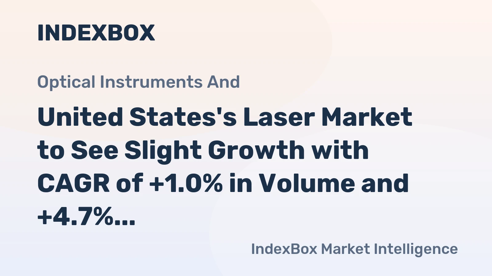 United States's Laser Market to See Slight Growth with CAGR of +1.0% in Volume and +4.7% in Value by 2035