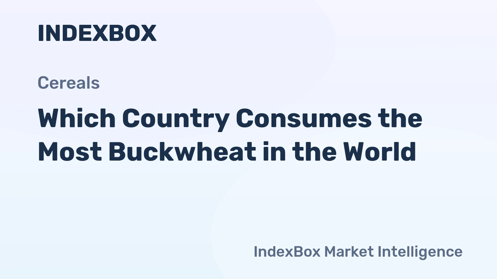 Which Country Consumes the Most Buckwheat in the World?