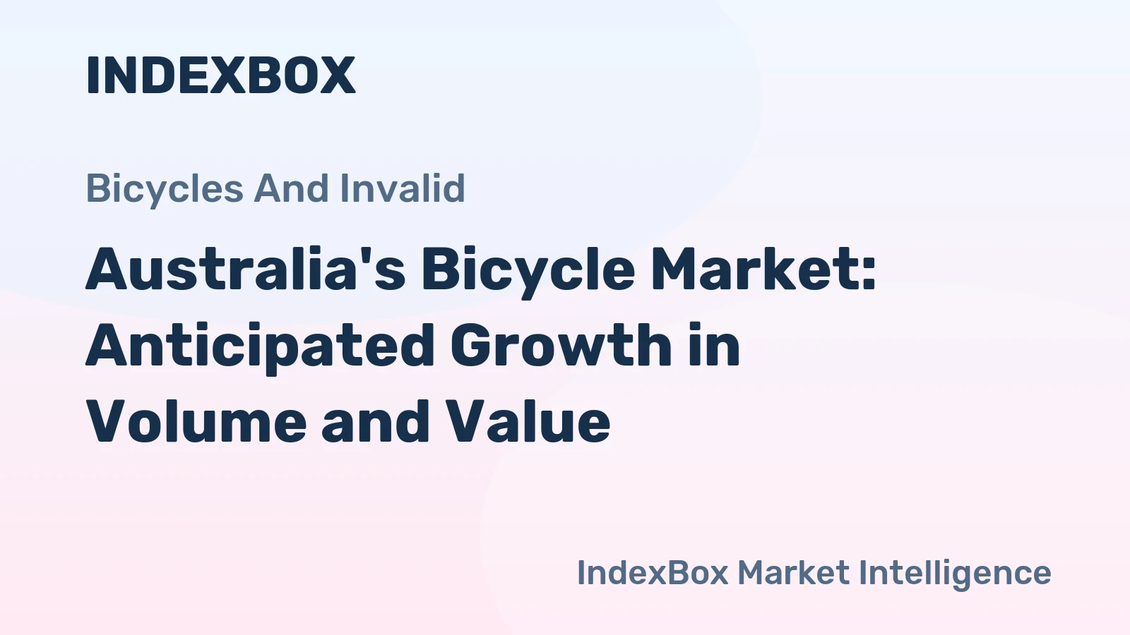 Australia's Bicycle Market: Anticipated Growth in Volume and Value
