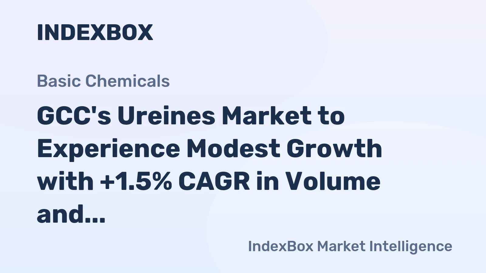 GCC's Ureines Market to Experience Modest Growth with +1.5% CAGR in Volume and +3.0% CAGR in Value by 2035